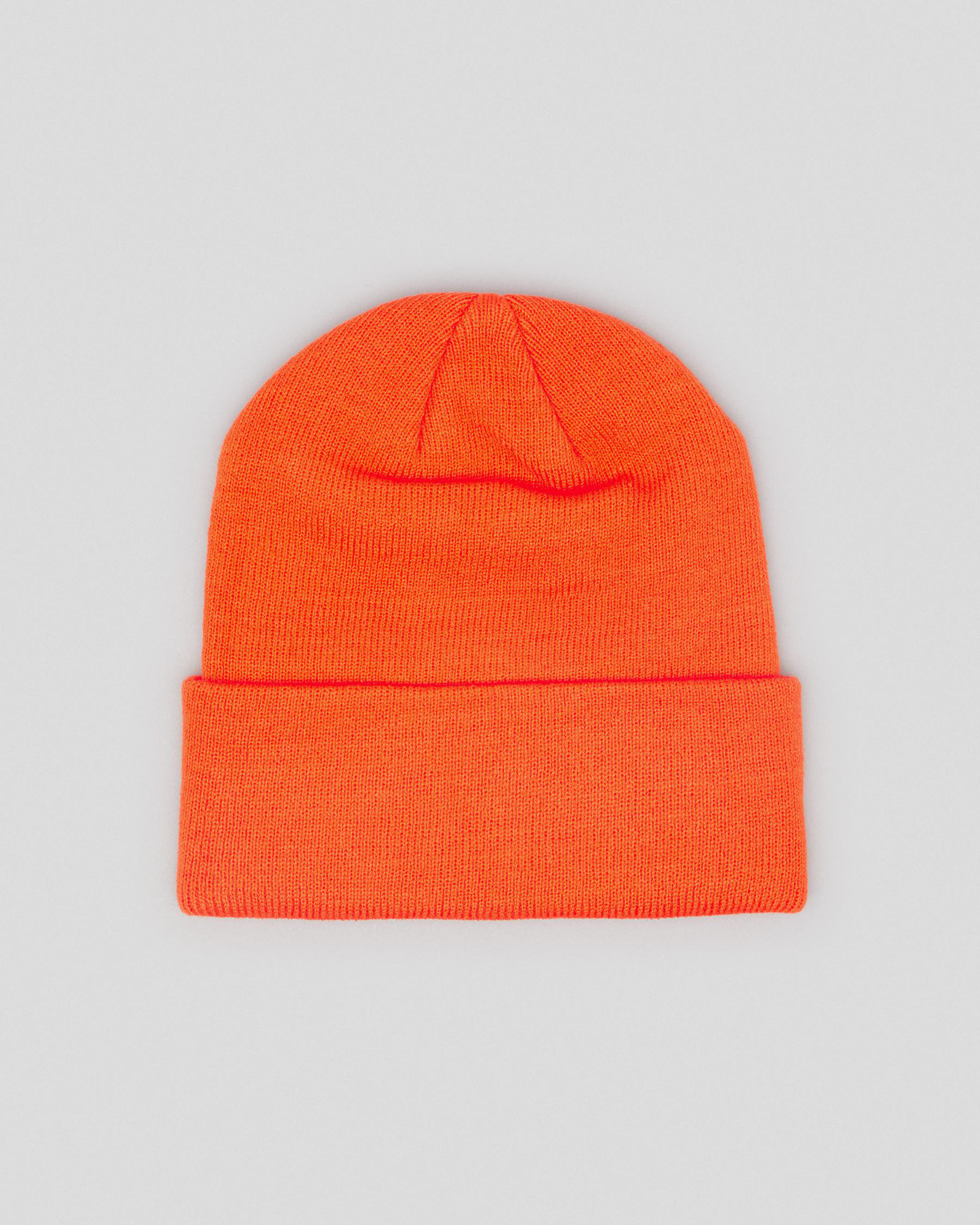 Shop Dexter Masters Beanie In Fluro Orange - Fast Shipping & Easy ...