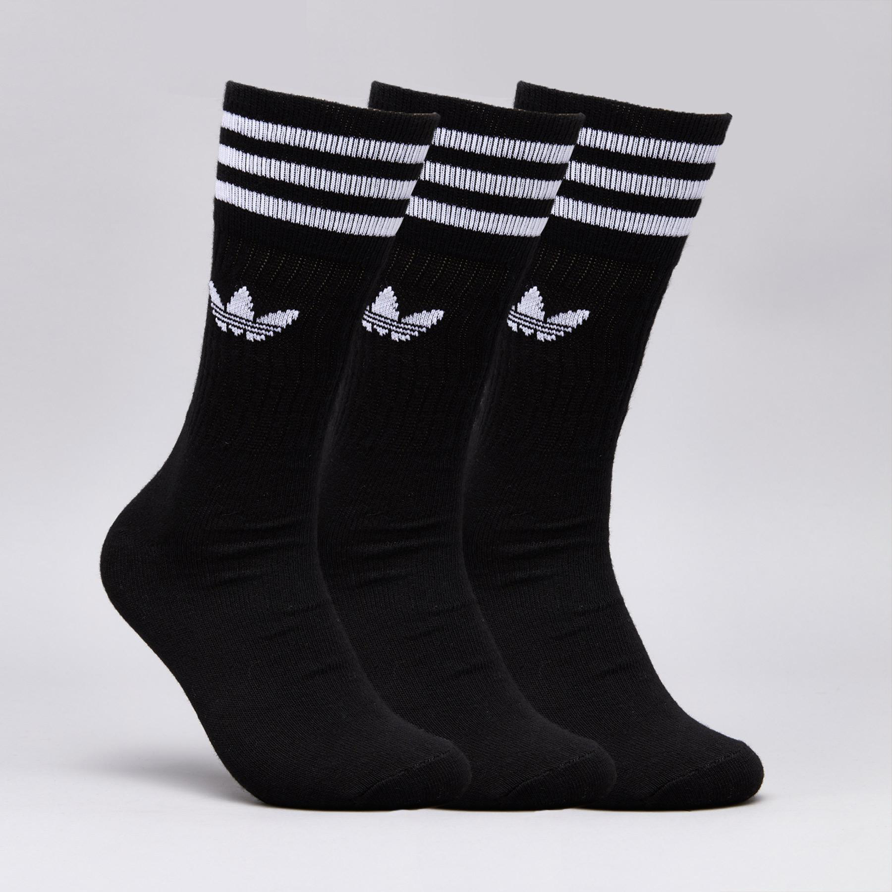 Shop adidas Womens Solid Sock Pack In Black/white - Fast Shipping ...