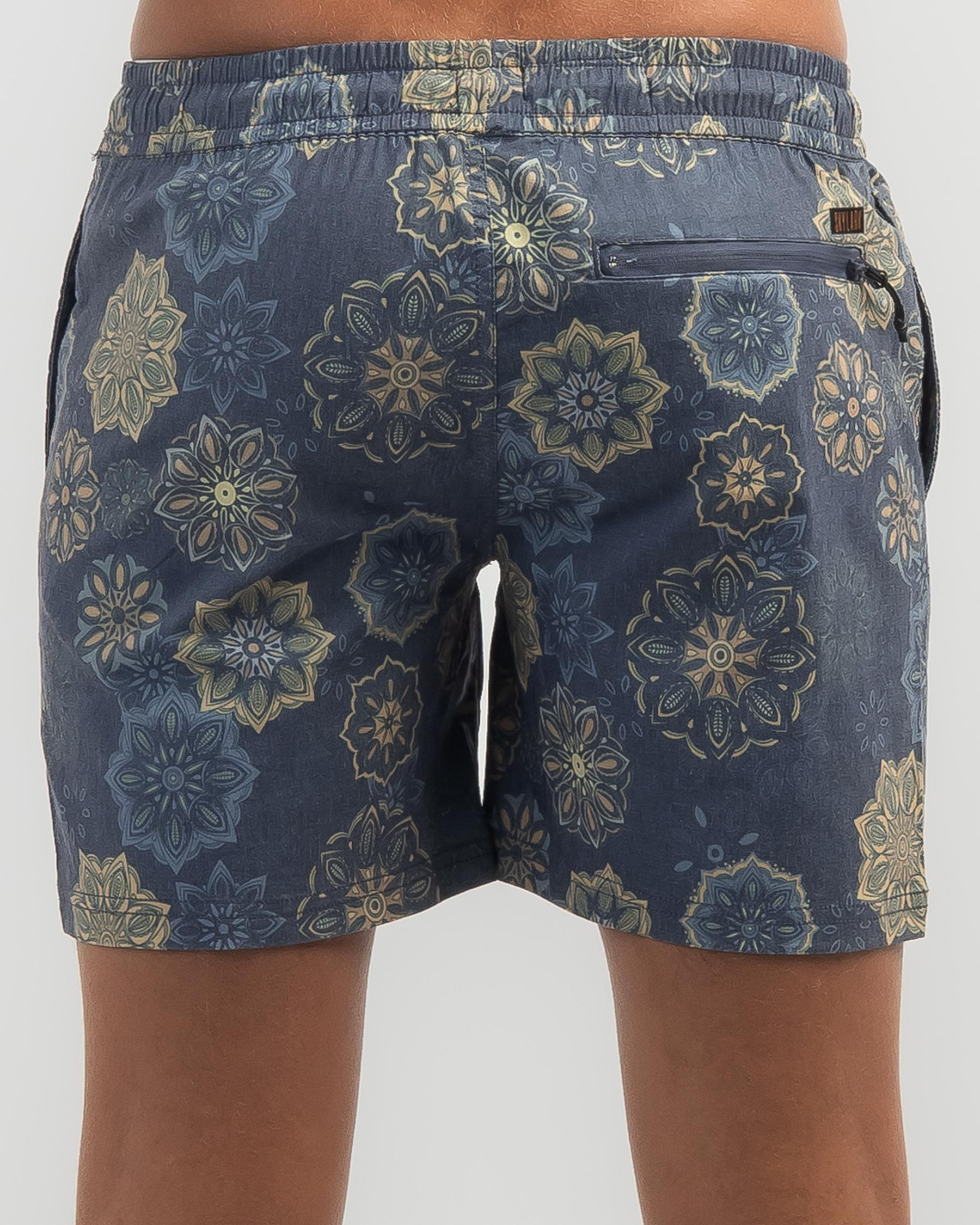 Shop Skylark Pause Elastic Waist Shorts In Navy - Fast Shipping & Easy ...