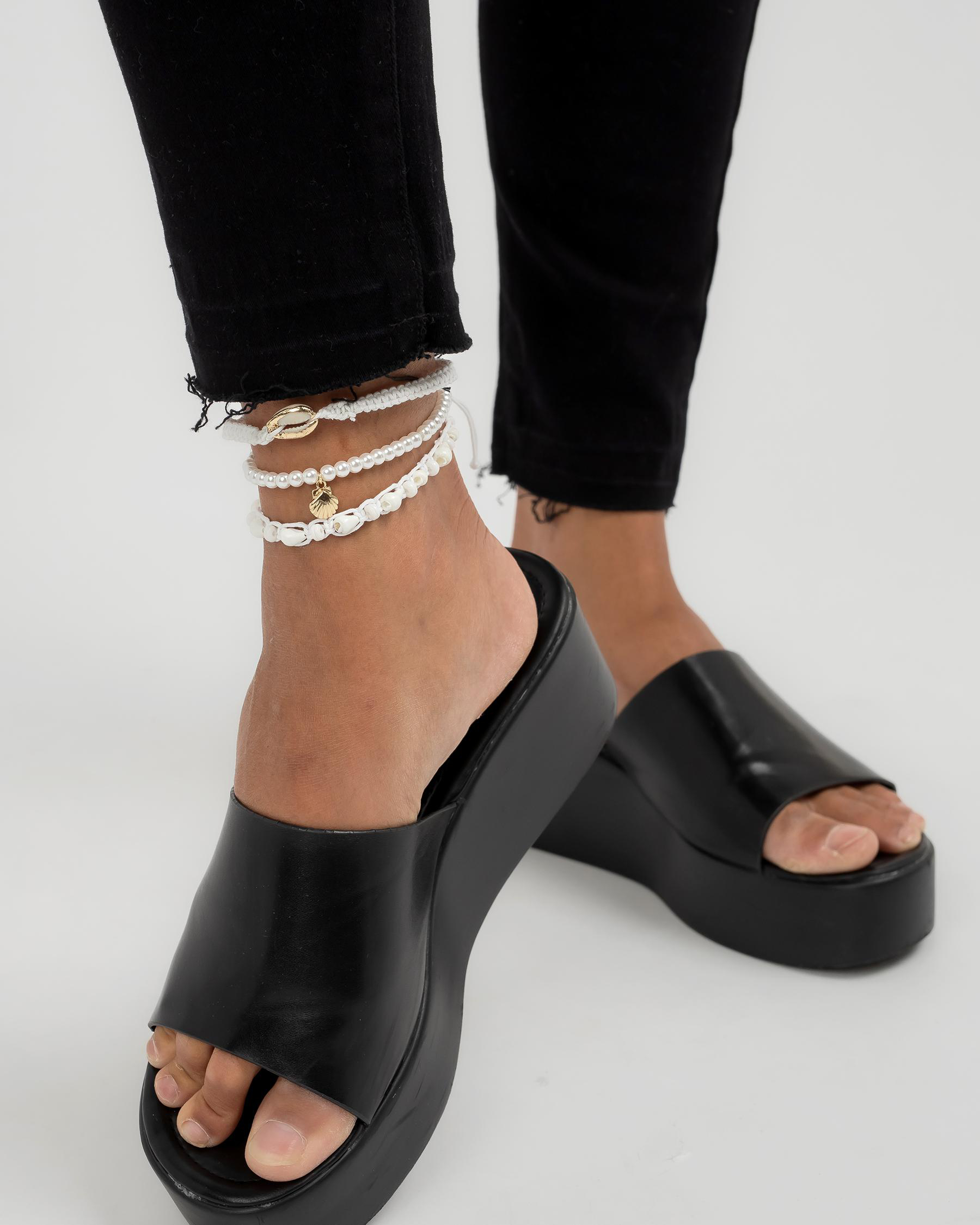 Shop Karyn In LA Greece Anklet Pack In White/gold - Fast Shipping & Easy Returns - City Beach ...
