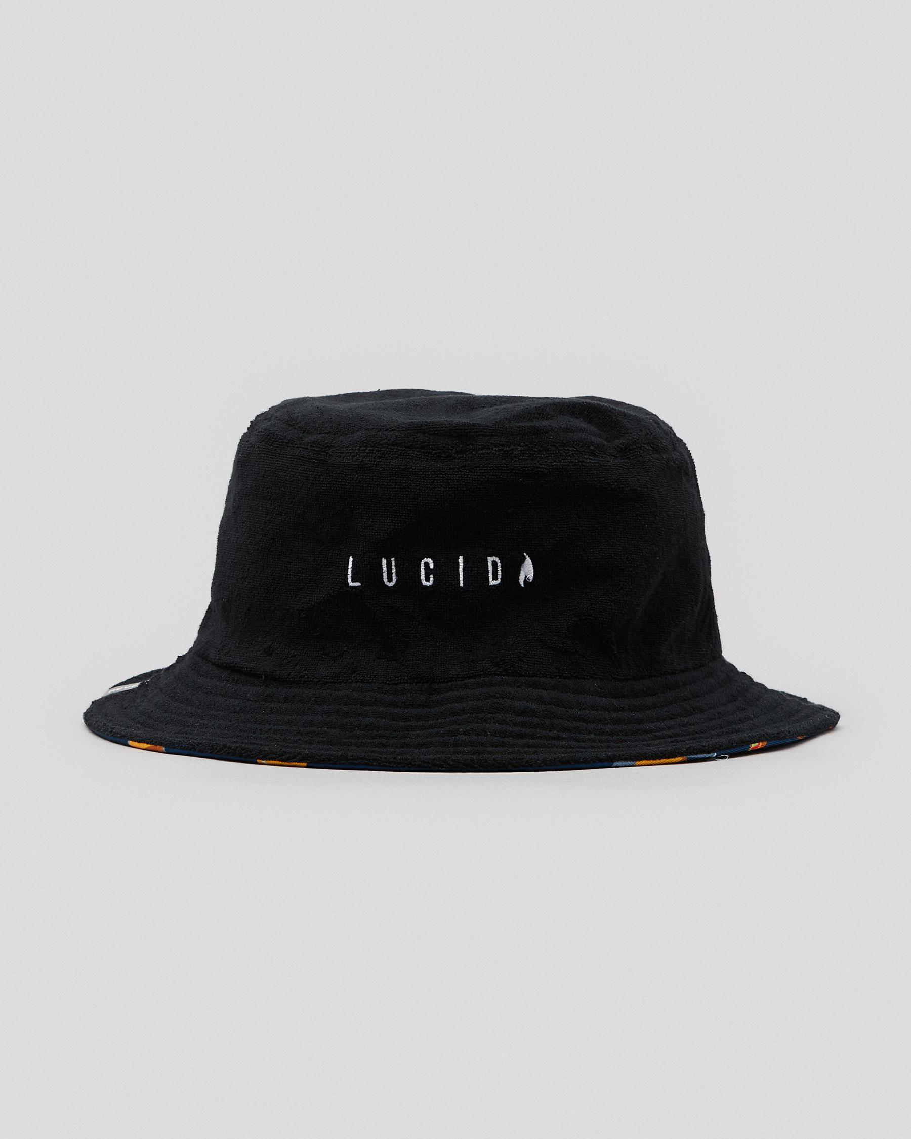Shop Lucid Margaritaville Bucket Hat In Navy/black - Fast Shipping ...