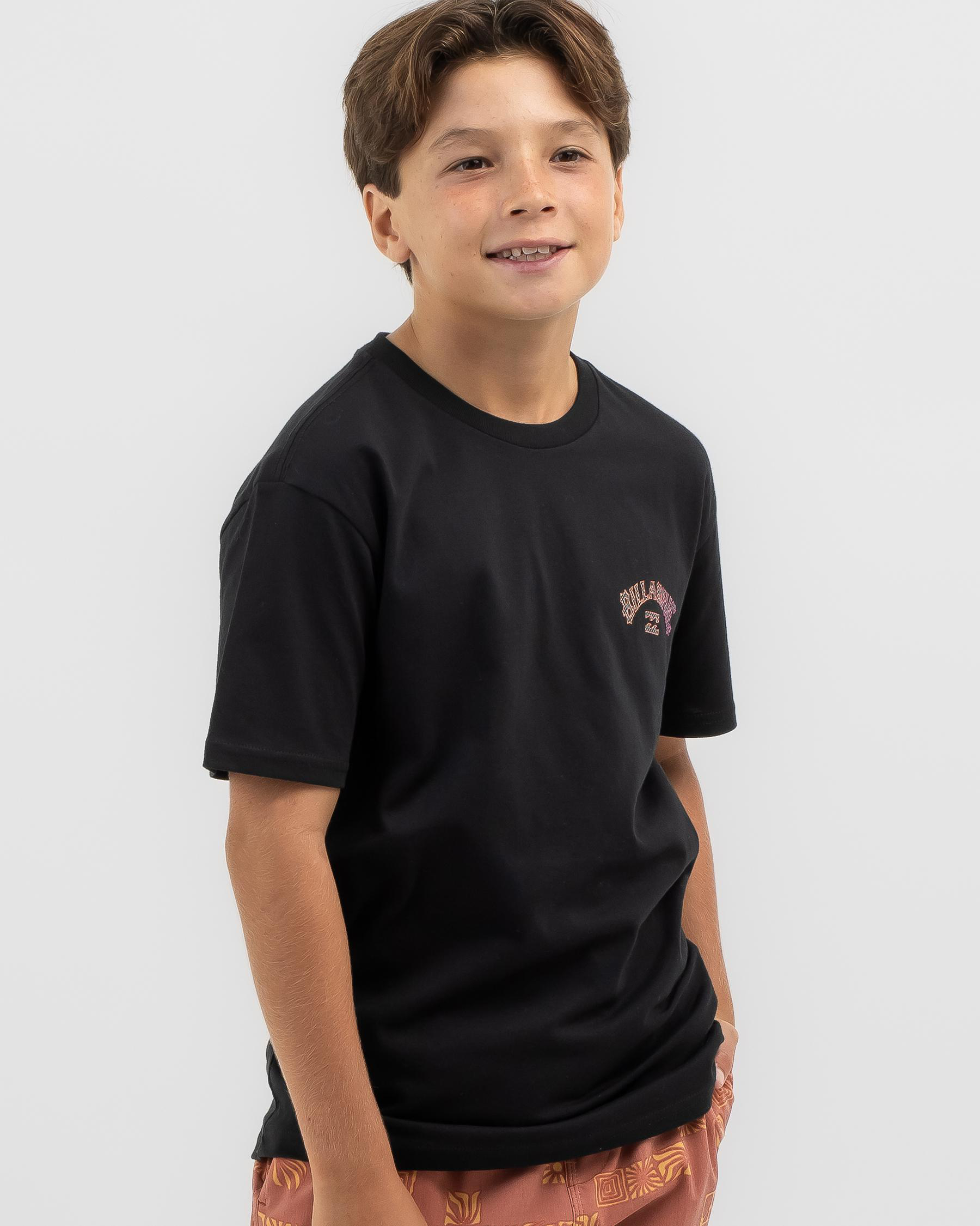 Shop Billabong Boys' Arch Fill T-Shirt In Black - Fast Shipping & Easy ...