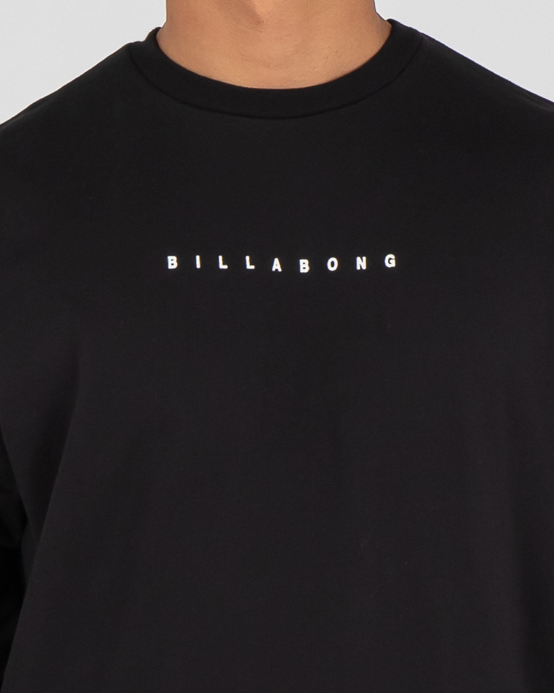 Shop Billabong Smitty Crew Neck Sweatshirt In Black - Fast Shipping ...