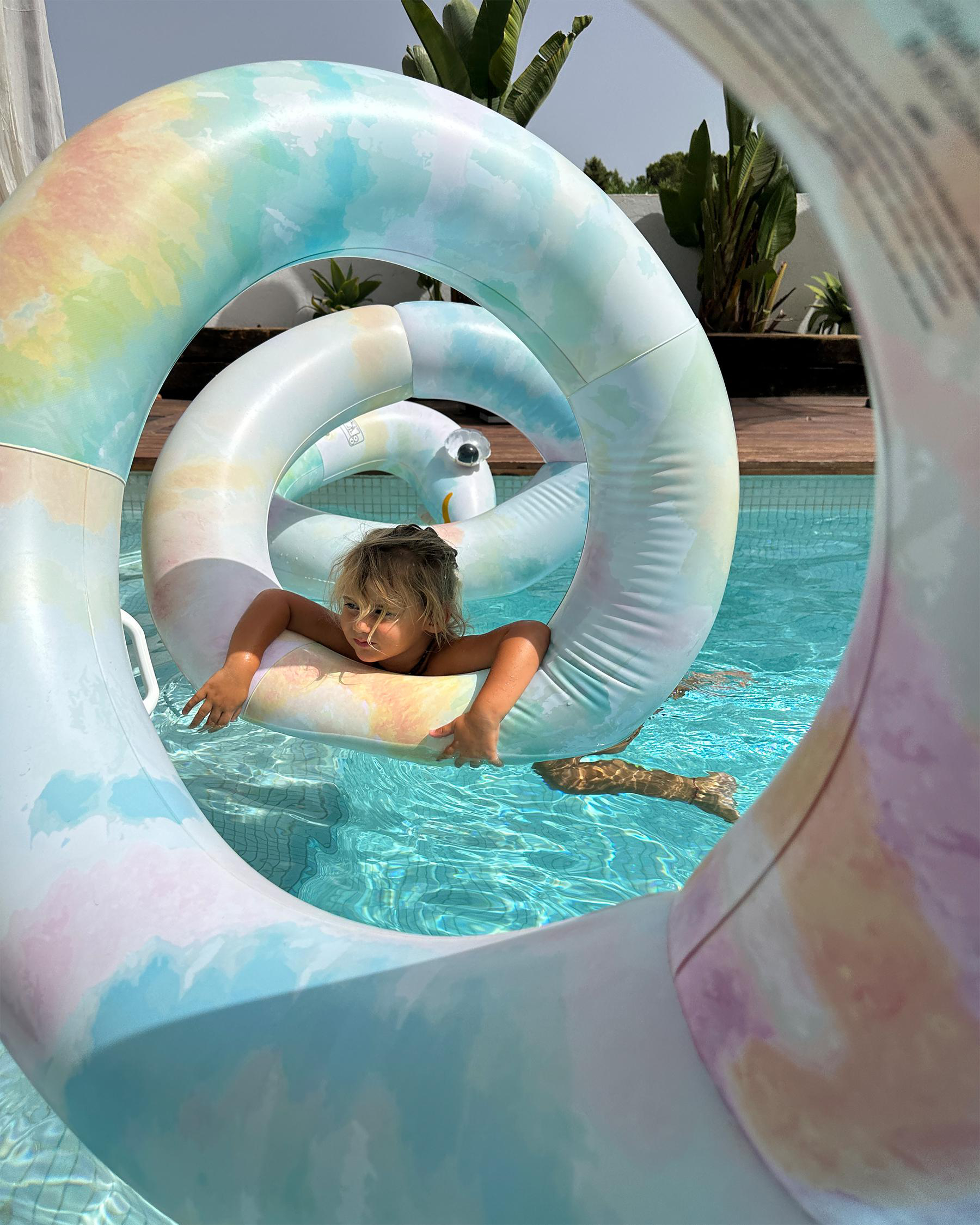 Shop Sunnylife Giant Inflatable Noodle Snake In Tie Dye - Fast Shipping ...