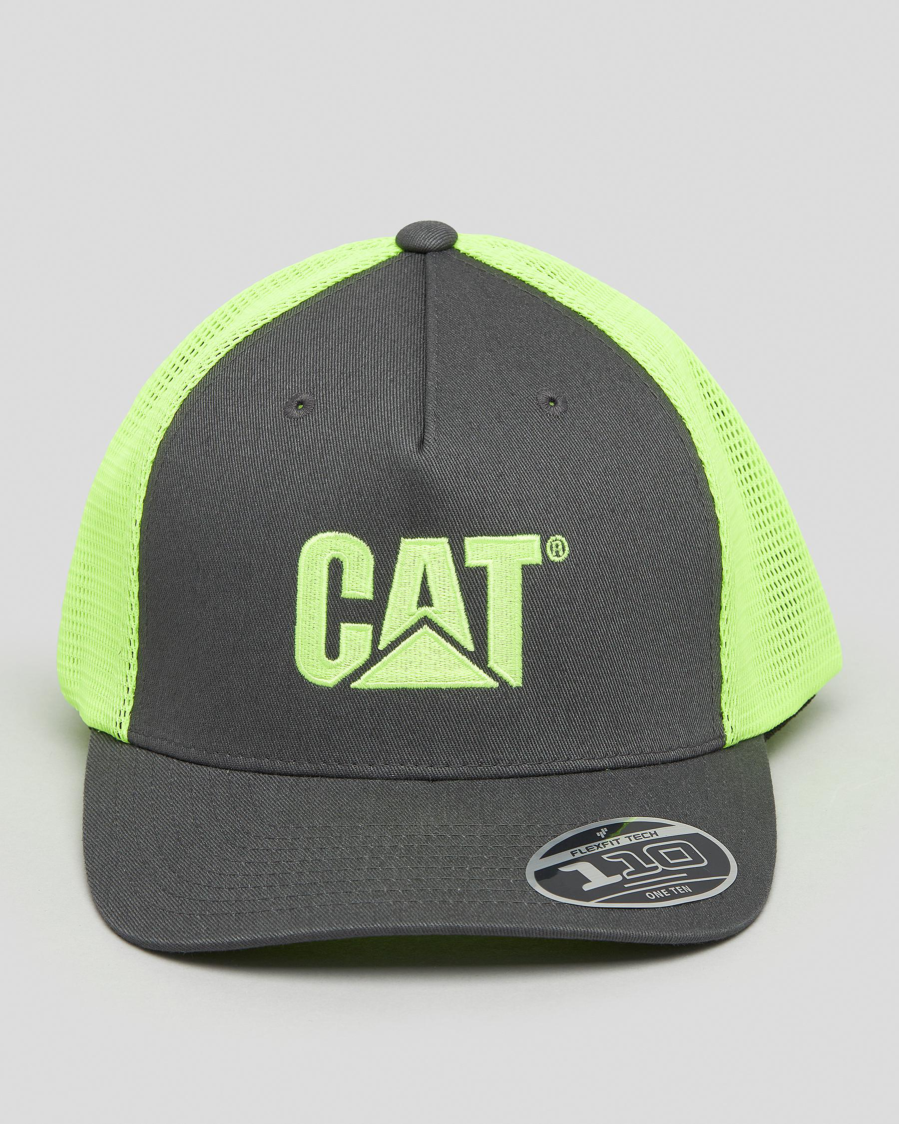 Shop Cat Hi-Vis Mesh Cap In Hi-vis Yellow - Fast Shipping & Easy ...