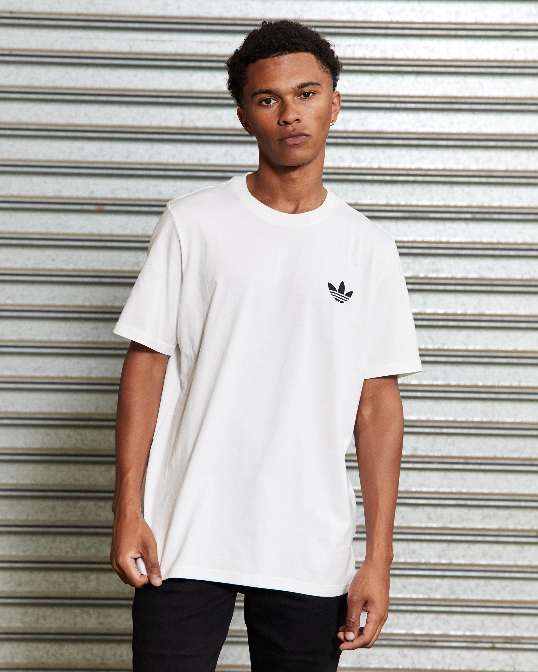 Shop adidas 4.0 Logo T-Shirt In White/black - Fast Shipping & Easy ...