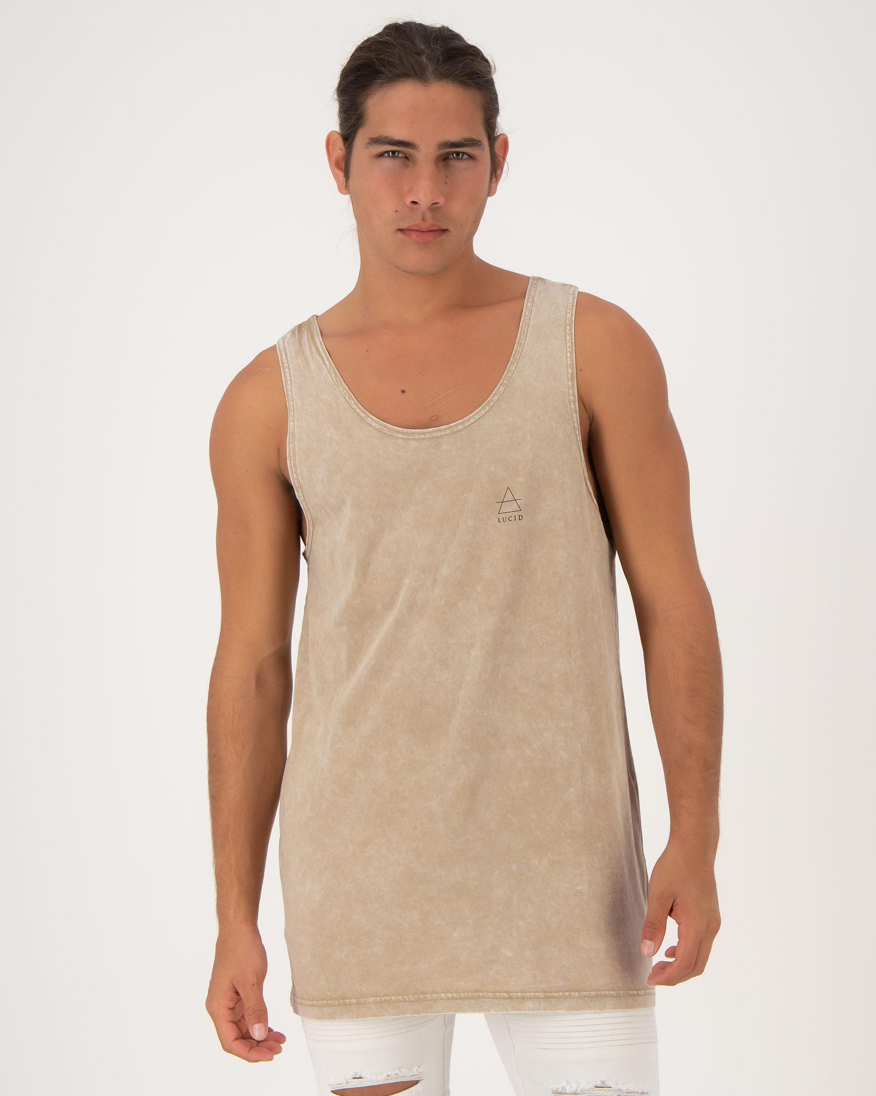 Shop Lucid Intent Singlet In Tan Acid - Fast Shipping & Easy Returns ...