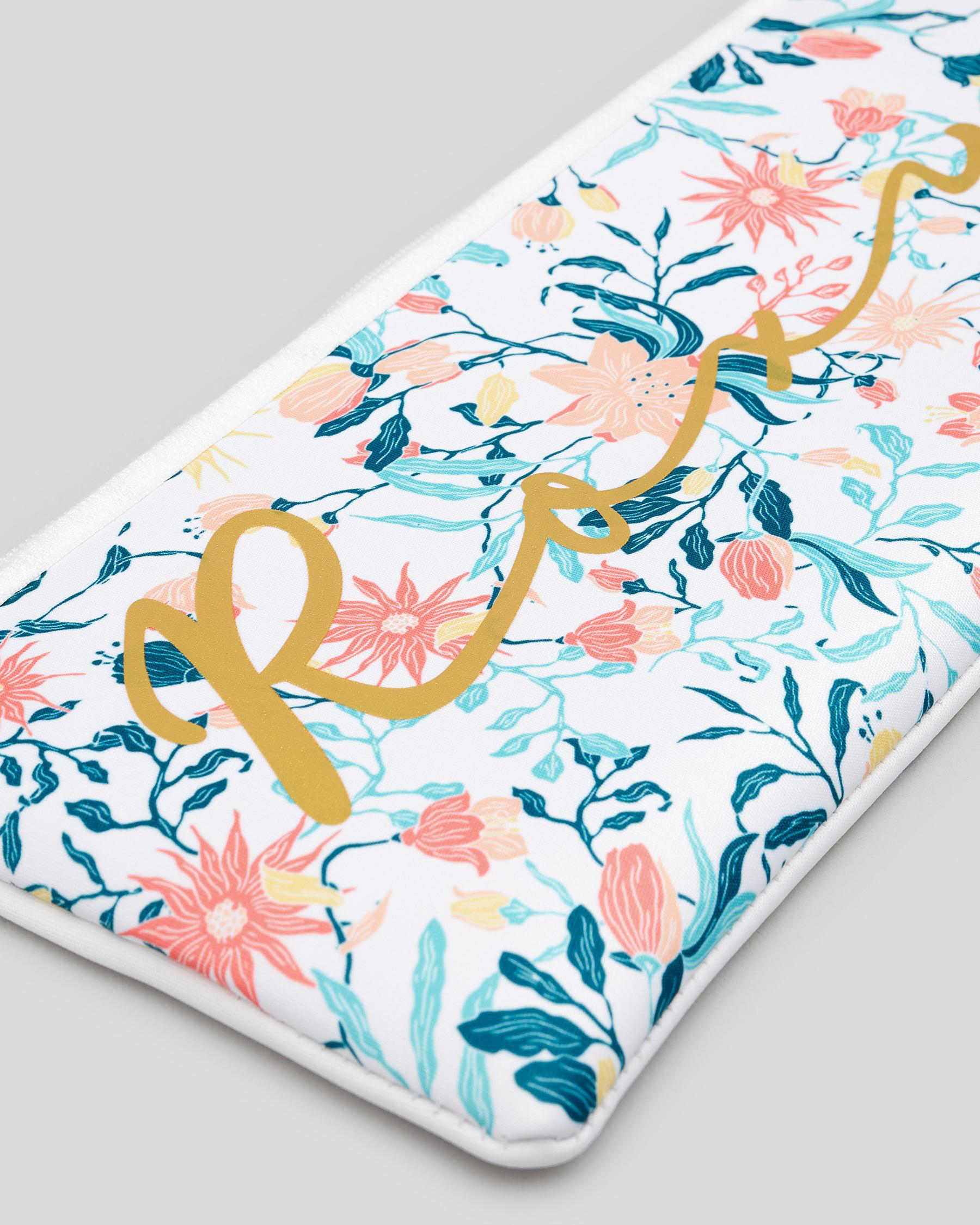 Shop Roxy Happy Wednesday Pencil Case In Bright White Kaleidoscope ...