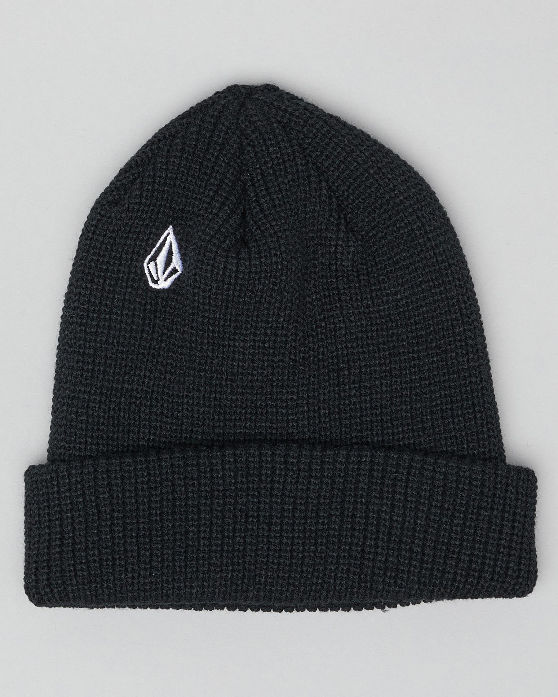 Shop Volcom Full Stone Beanie In Black - Fast Shipping & Easy Returns ...