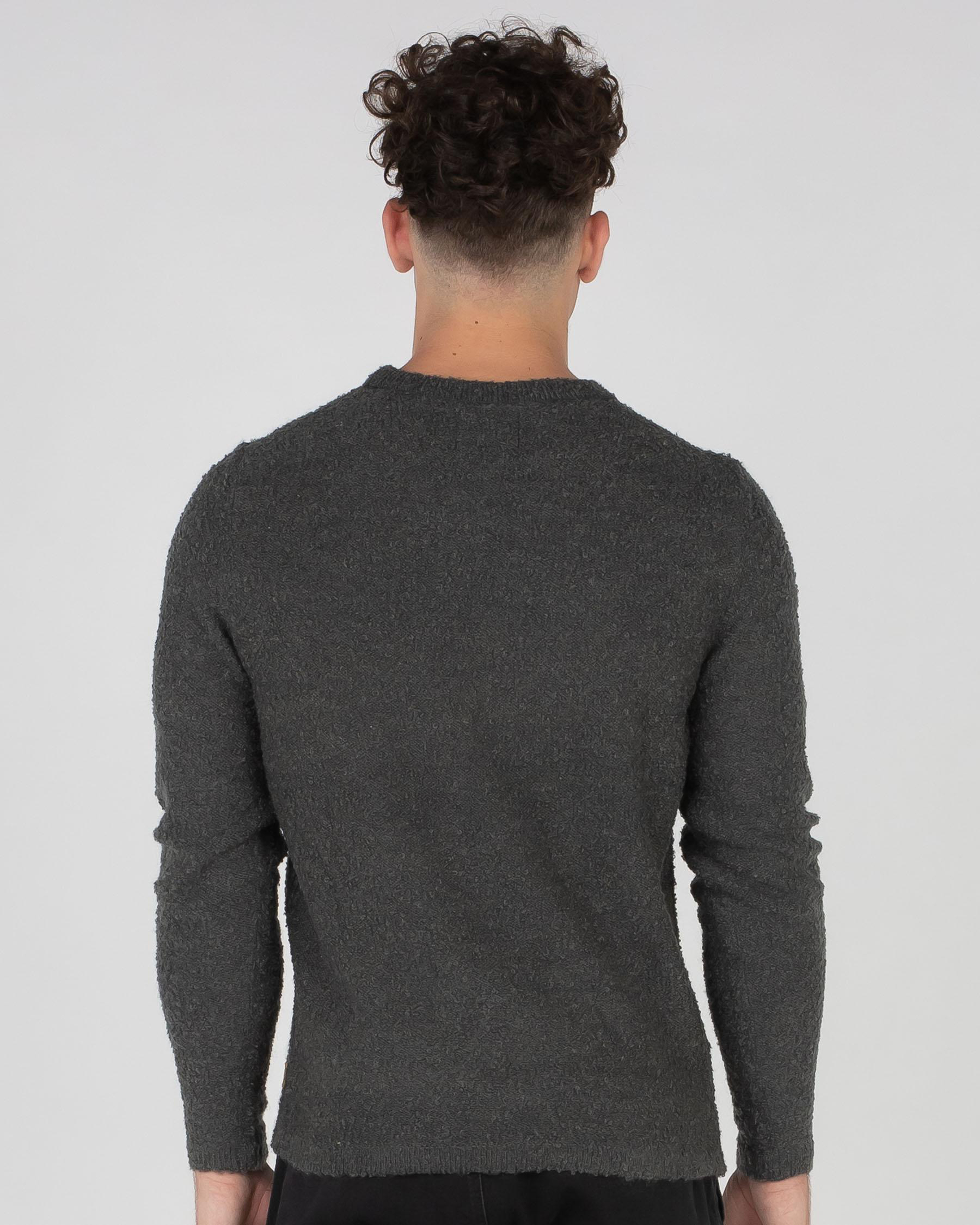 Shop Rusty Aspect Crew Neck Knit In Pavement - Fast Shipping & Easy ...