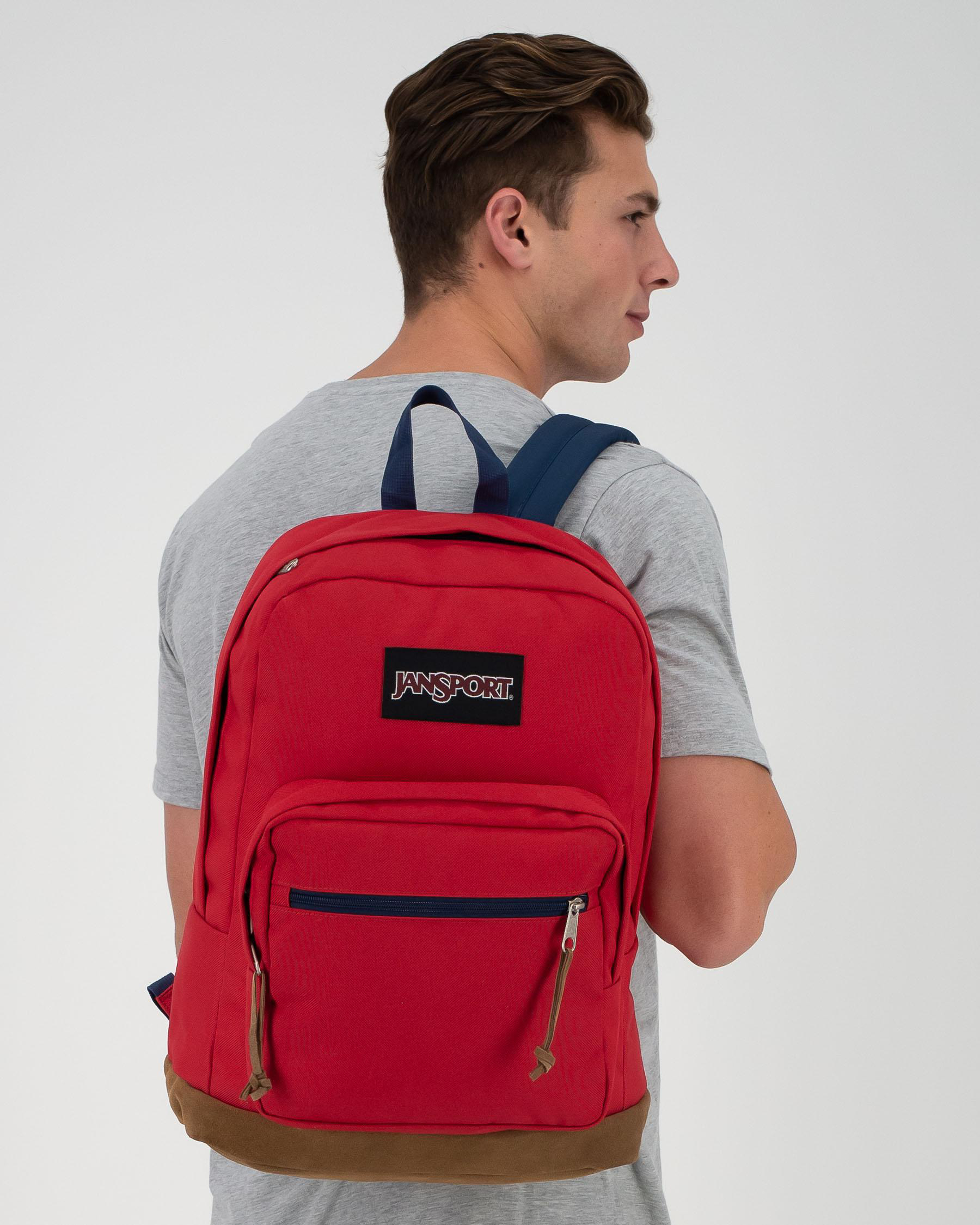 Shop JanSport Right Pack Backpack In Red Tape - Fast Shipping & Easy ...
