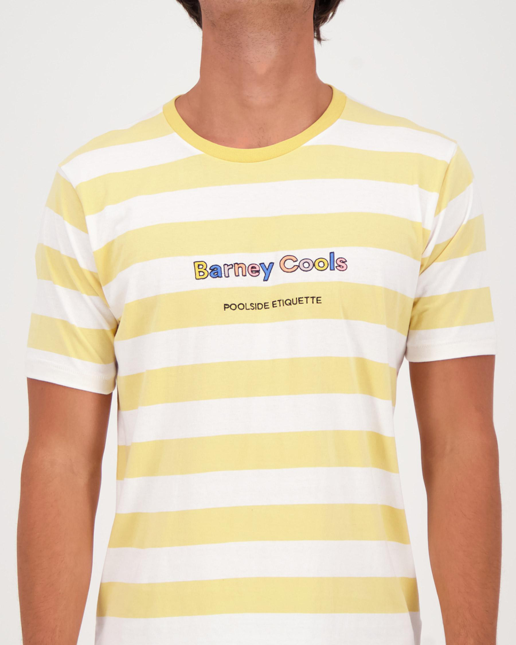 Shop Barney Cools Embro T-Shirt In Mustard - Fast Shipping & Easy ...