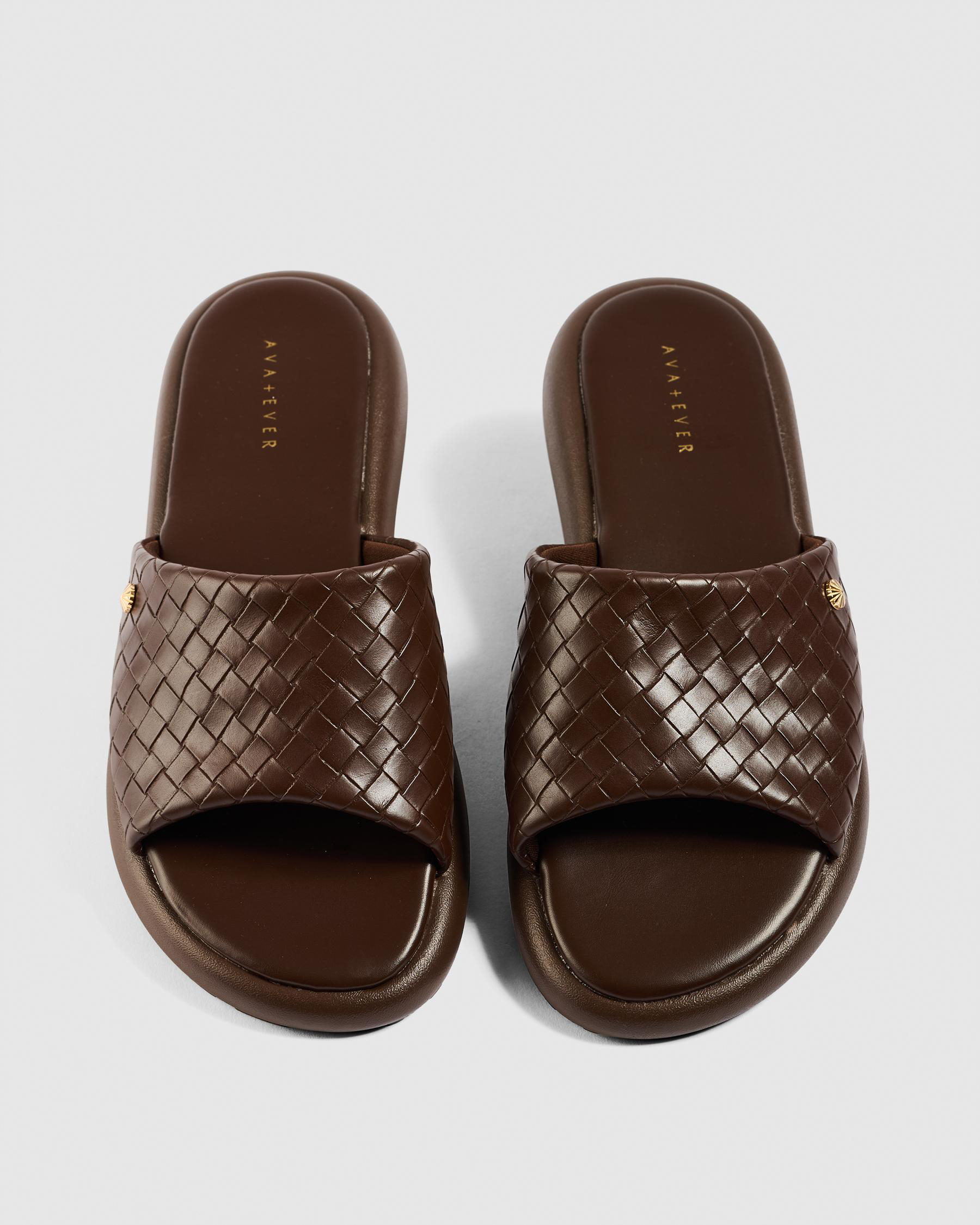 Ava And Ever Venezia Slides In Espresso - FREE* Shipping & Easy Returns ...