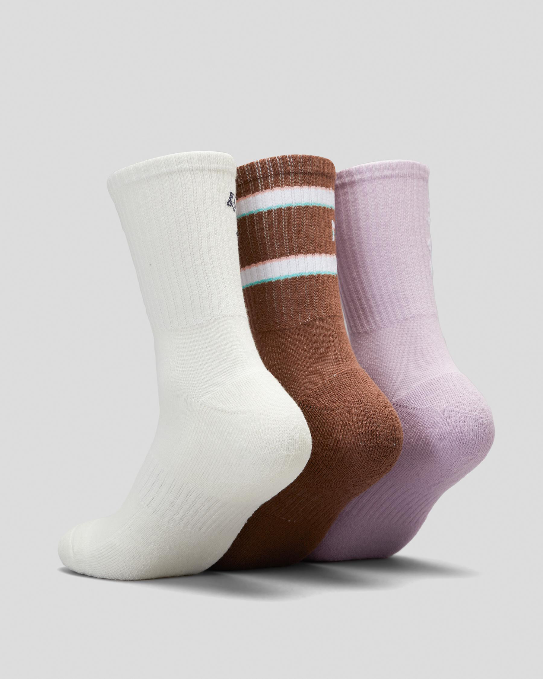 Rip Curl Icons of Surf Sock 3 Pack In Urban Chic - FREE* Shipping ...