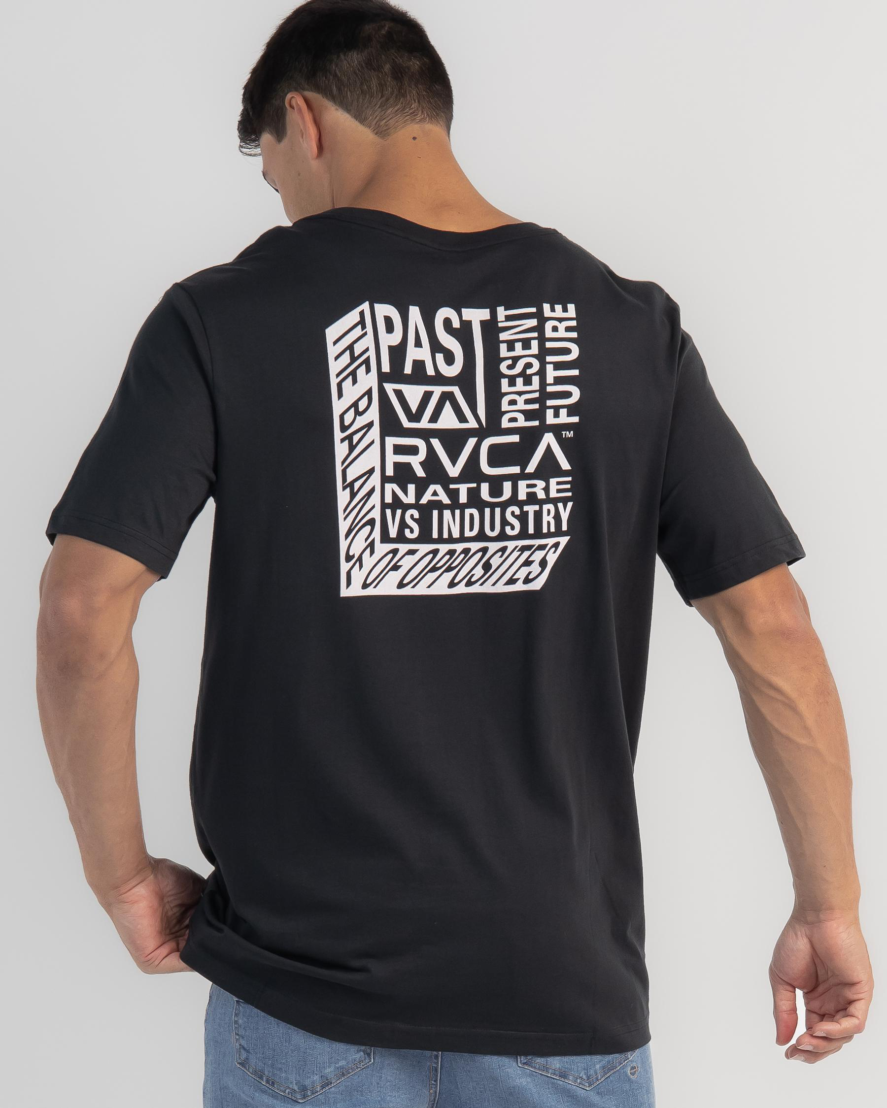 Shop RVCA Man of the Match T-Shirt In Black - Fast Shipping & Easy ...