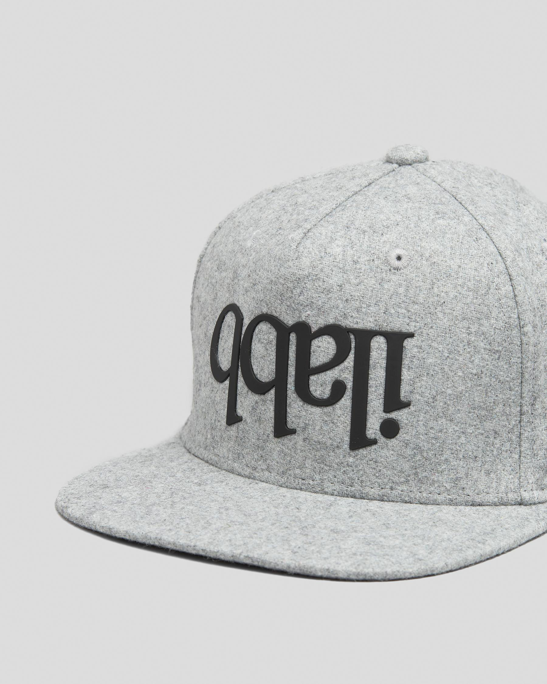 Shop ILABB Capsize Snapback Cap In Grey Marle - Fast Shipping & Easy ...