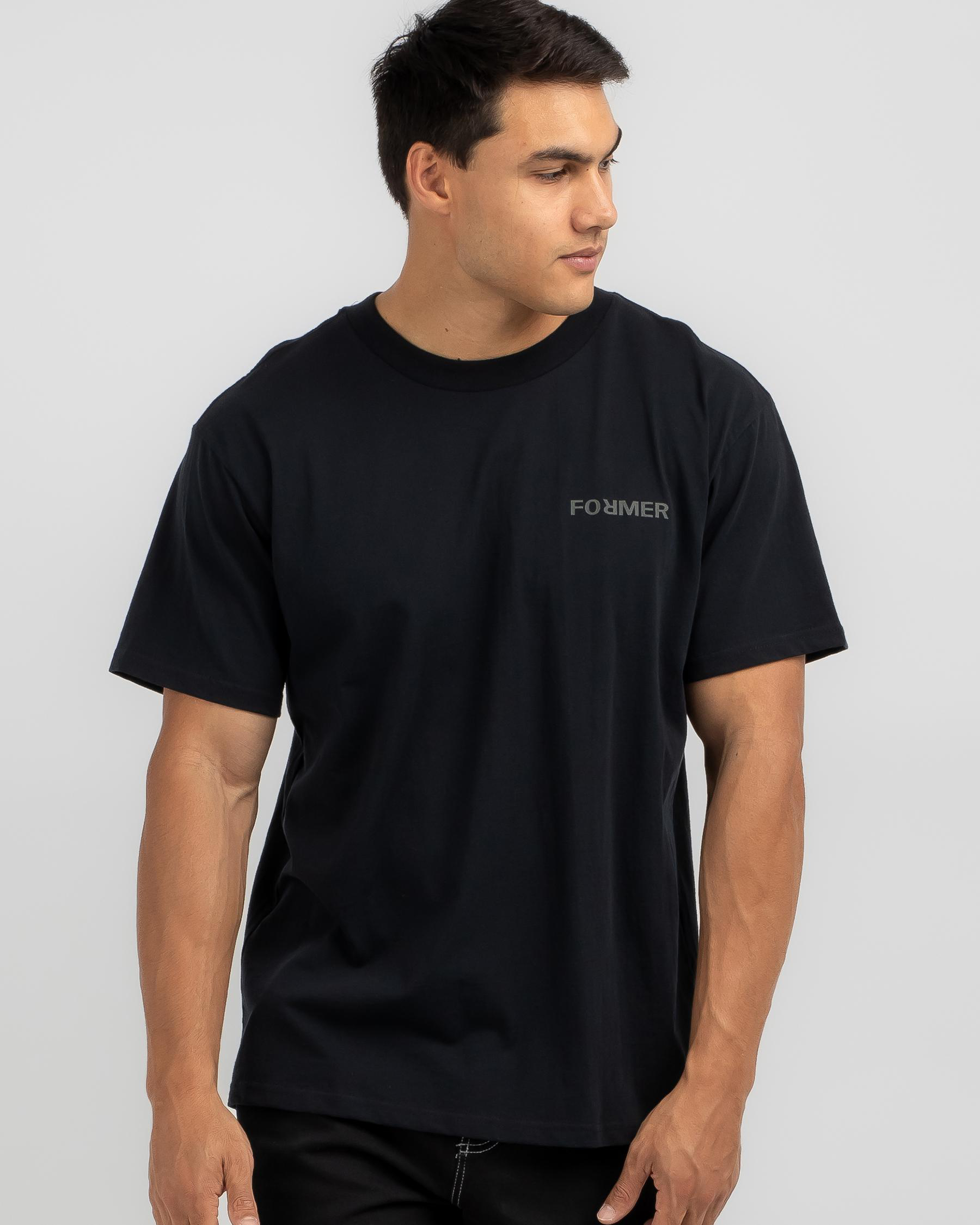 Shop Former Collision Crux T-Shirt In Black - Fast Shipping & Easy ...
