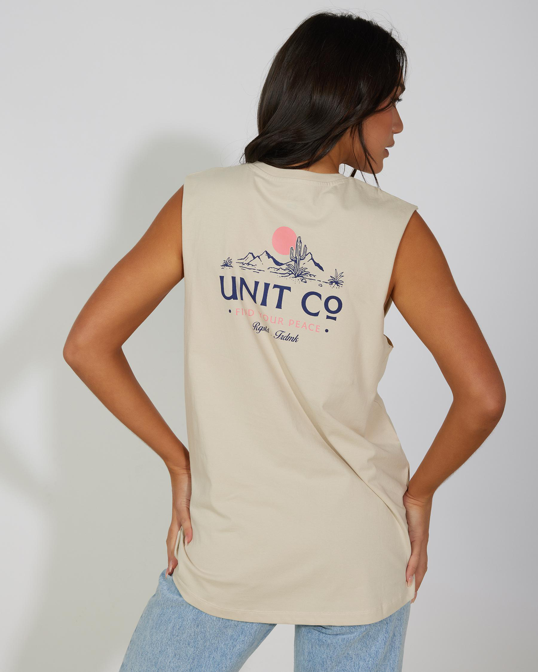 Shop Unit Outback Regular Fit Tank Top In Cement - Fast Shipping & Easy ...