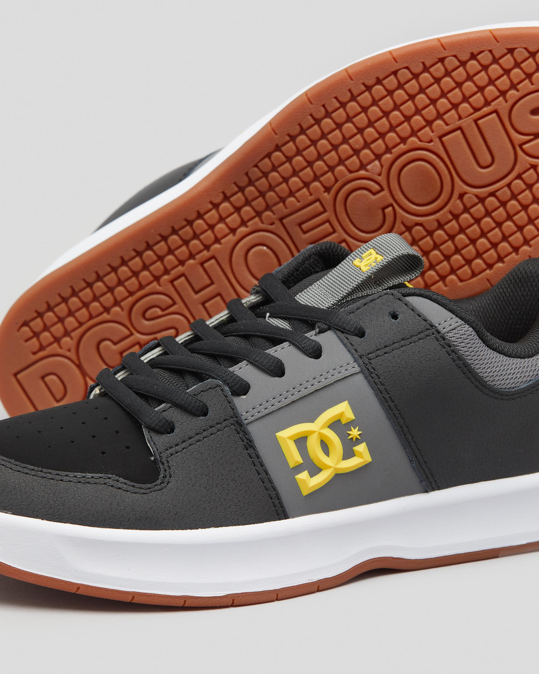 Shop DC Shoes Lynx Zero S Shoes In Black/grey/yellow - Fast Shipping ...