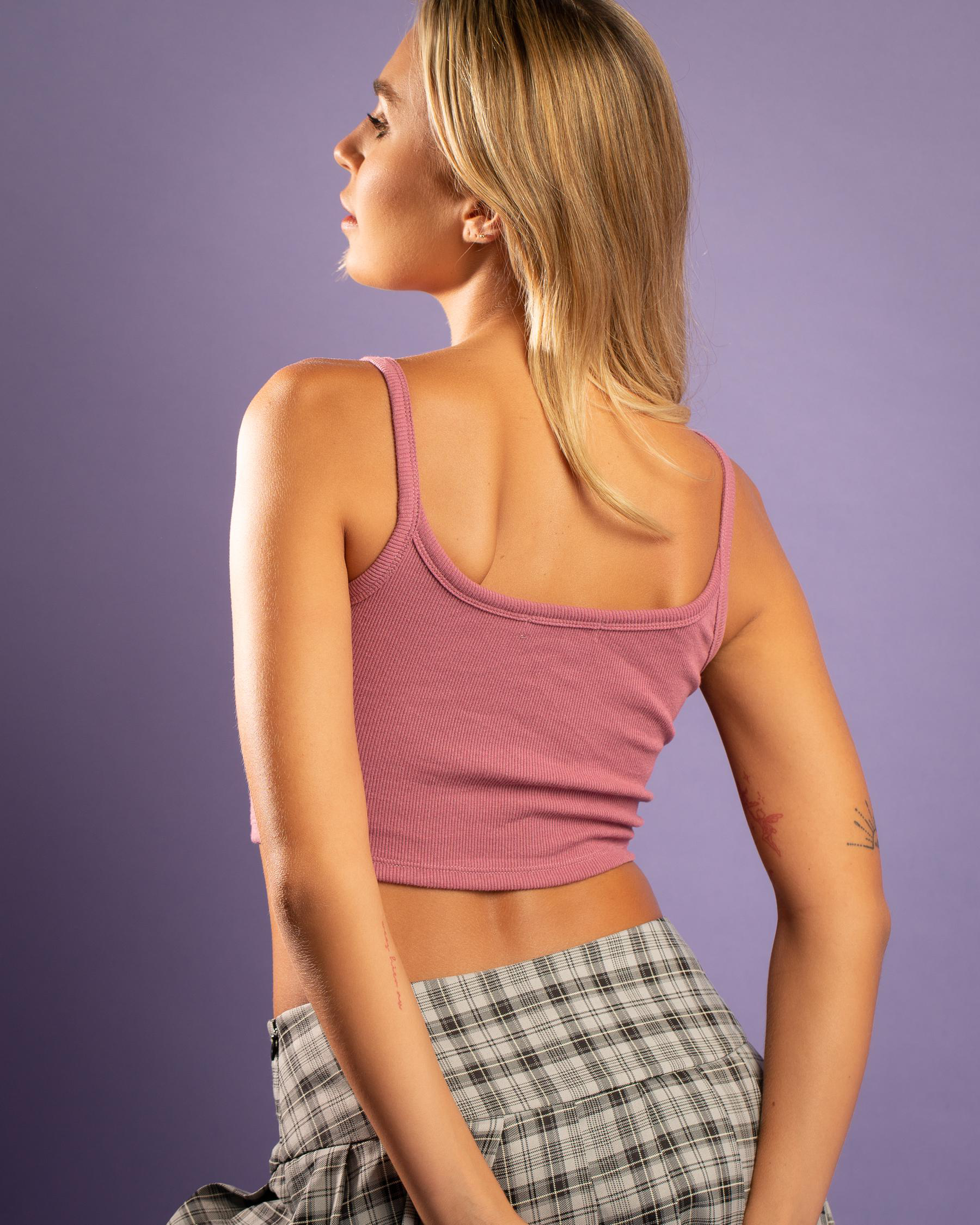 Shop Mooloola Real Angel Singlet In Rose Wine - Fast Shipping & Easy ...