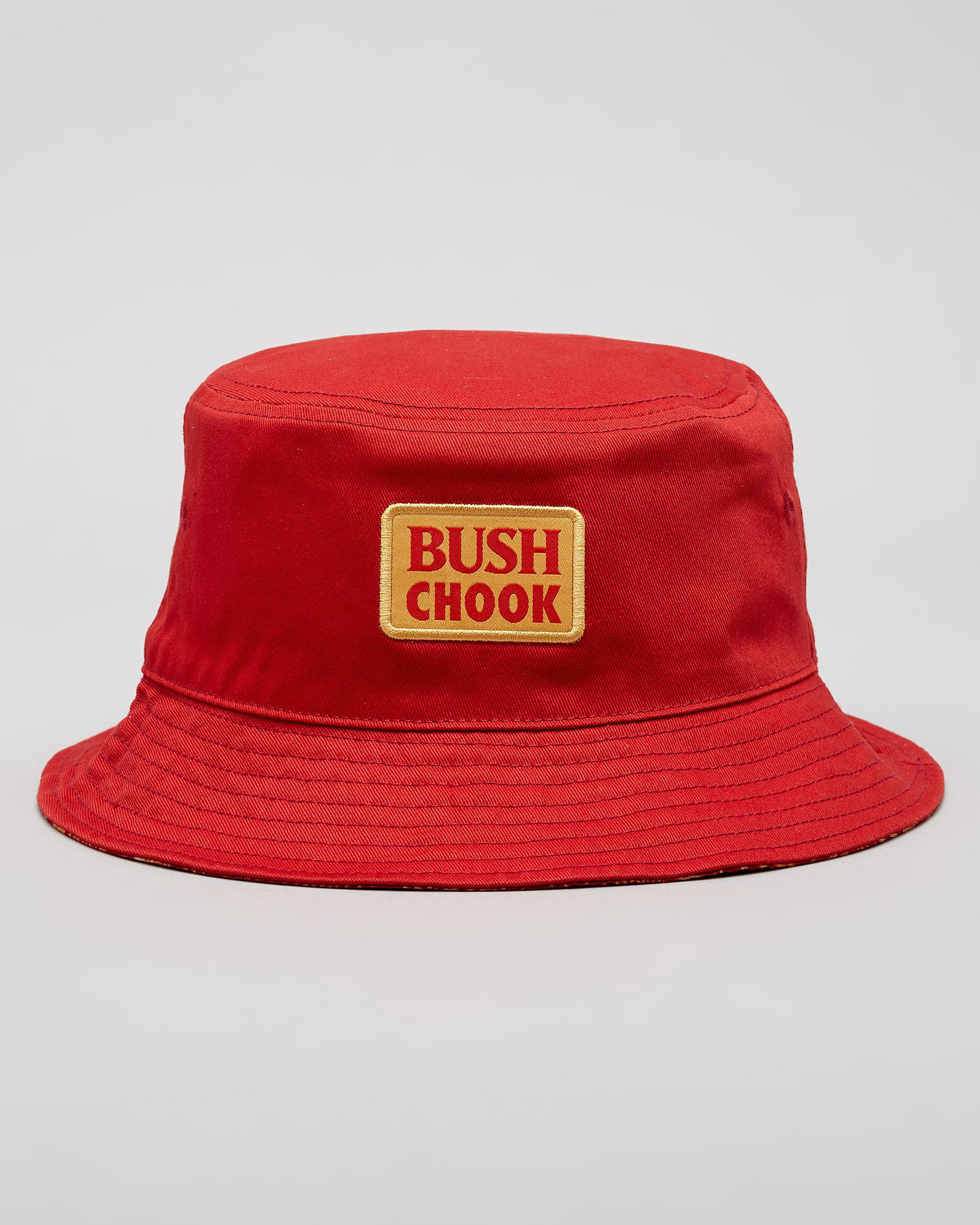 Bush Chook Craywatch Bucket Hat In Red - FREE* Shipping & Easy Returns ...