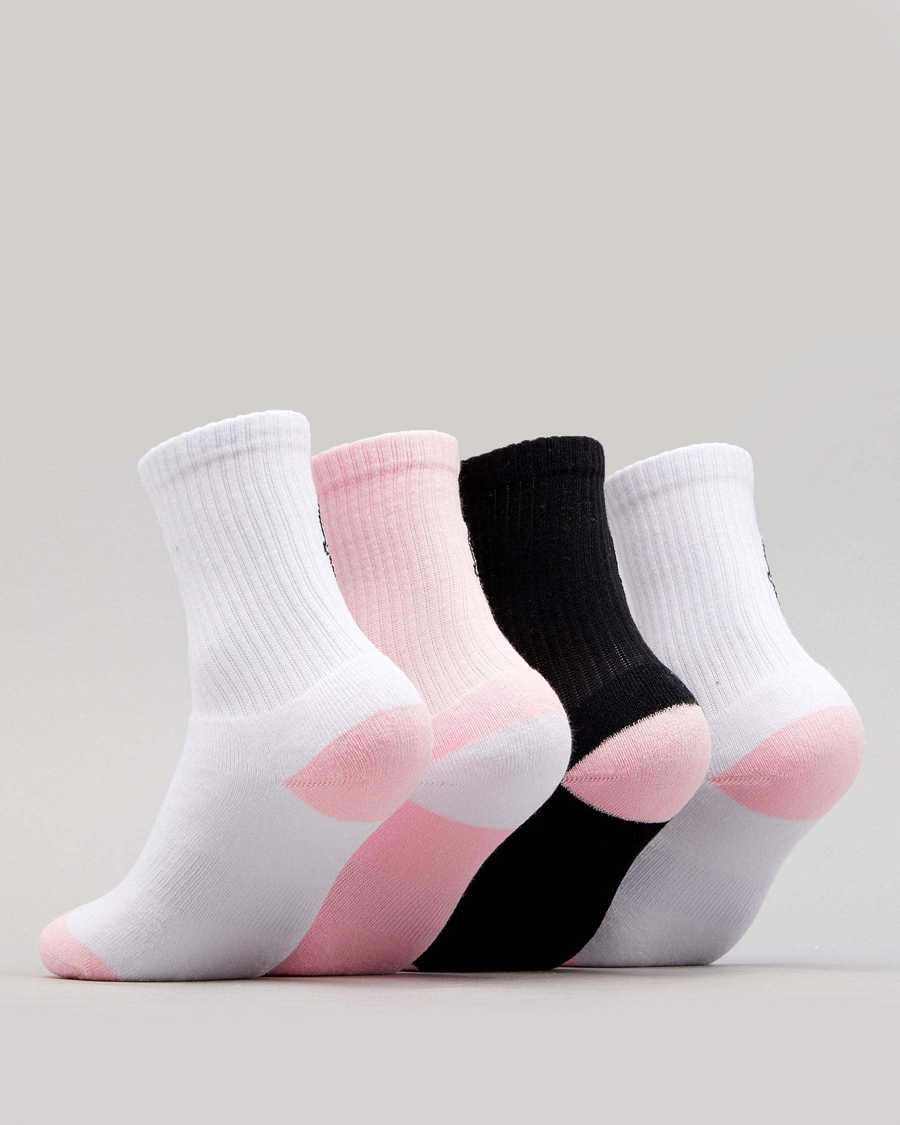 Shop Santa Cruz Girls' Pop Dot Sock Pack In Multi - Fast Shipping ...