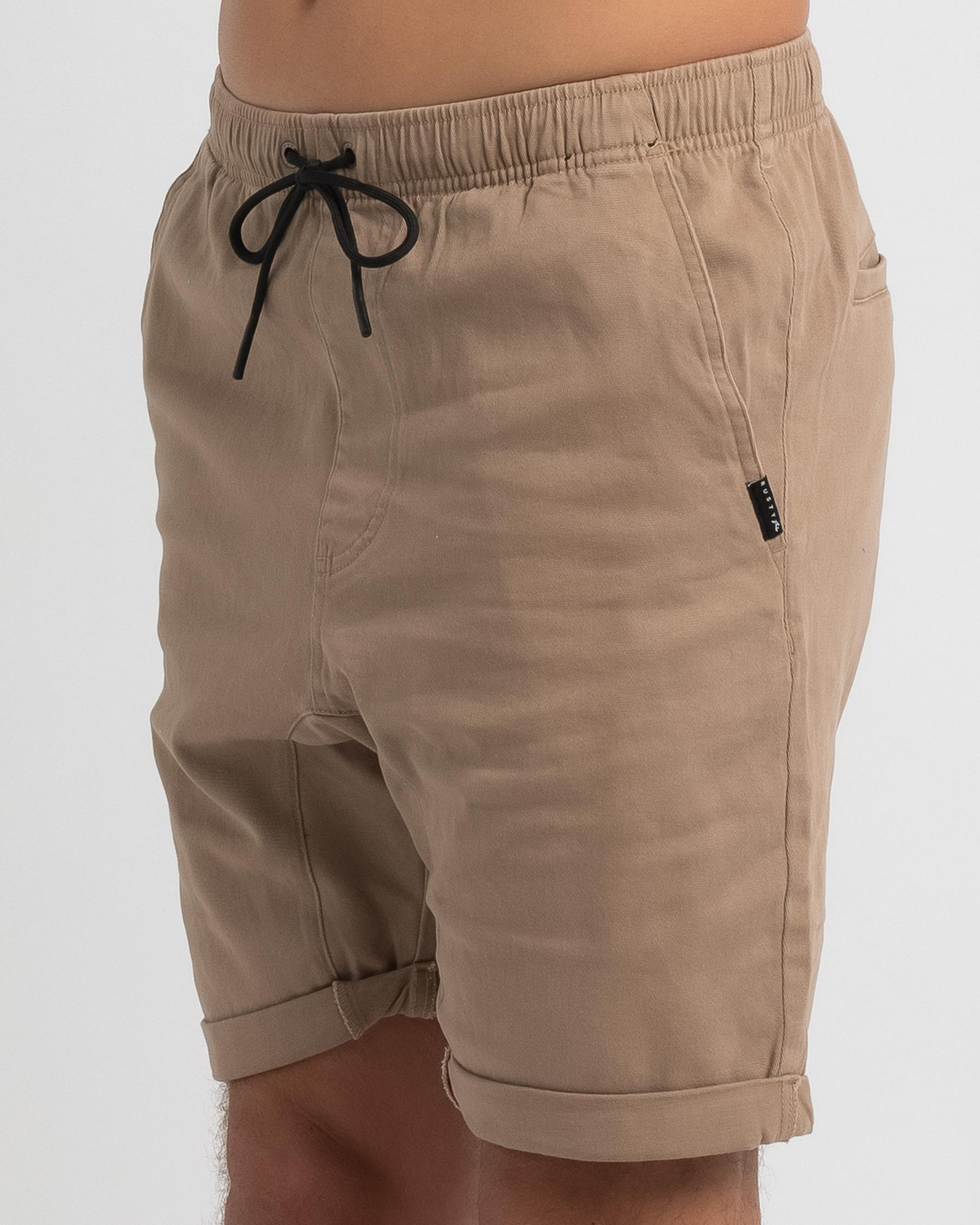 Shop Rusty Hooked On Shorts In Chestnut - Fast Shipping & Easy Returns ...