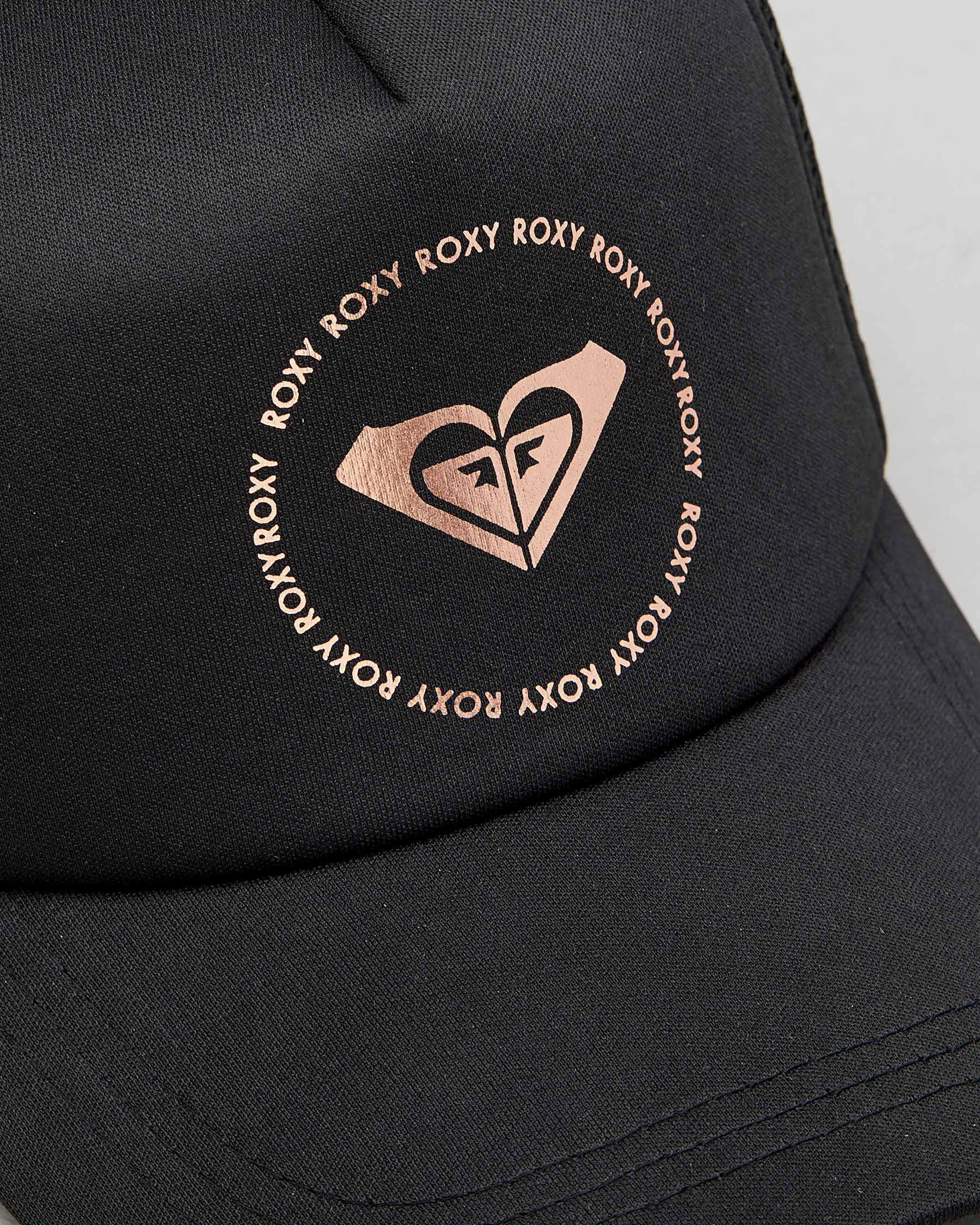 Shop Roxy Brennan Trucker Cap In Anthracite - Fast Shipping & Easy ...