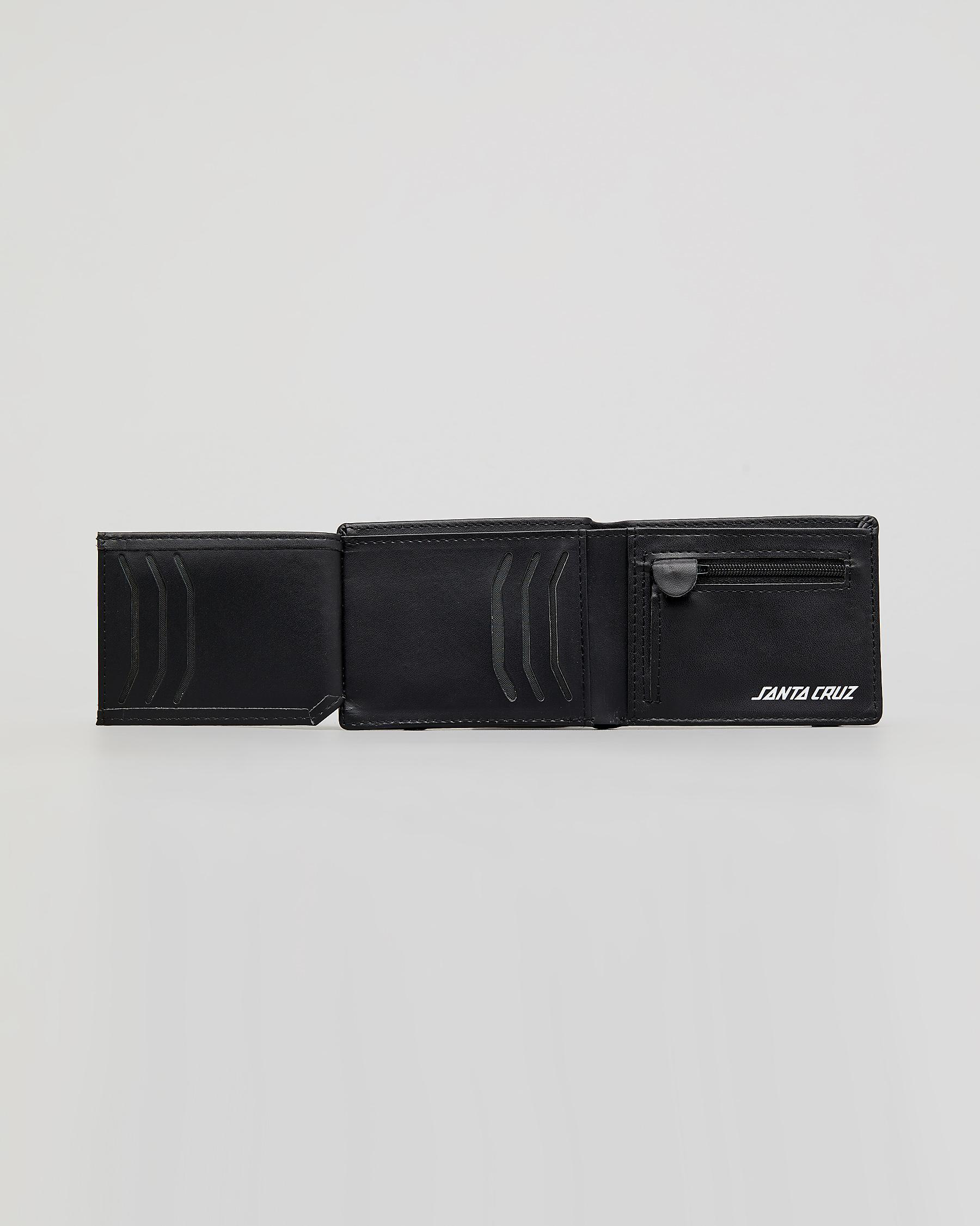 Shop Santa Cruz Classic Dot Wallet In Black - Fast Shipping & Easy ...