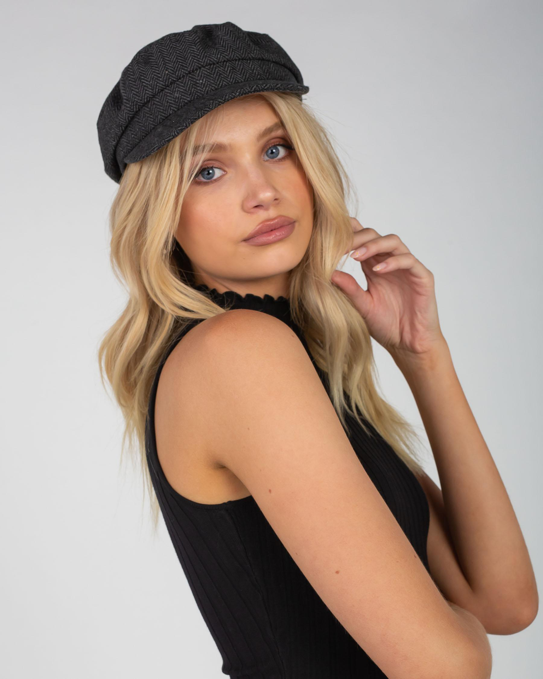 Mooloola Charlotte Lieutenant Cap In Black - FREE* Shipping & Easy ...