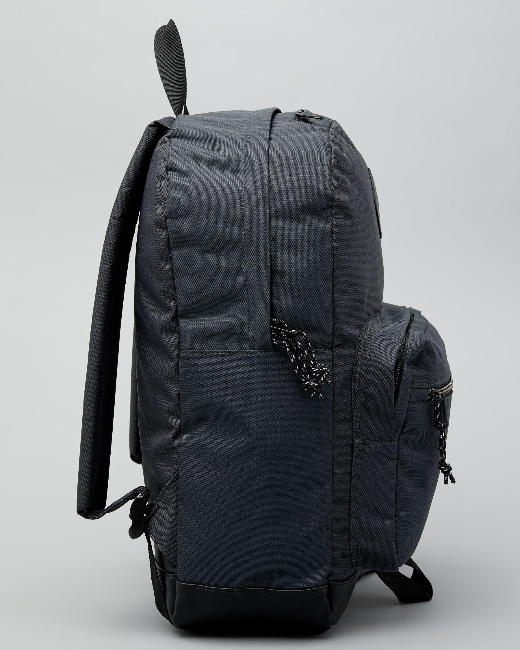 Shop Lucid Pinpoint Backpack In Charcoal/black Suede - Fast Shipping ...