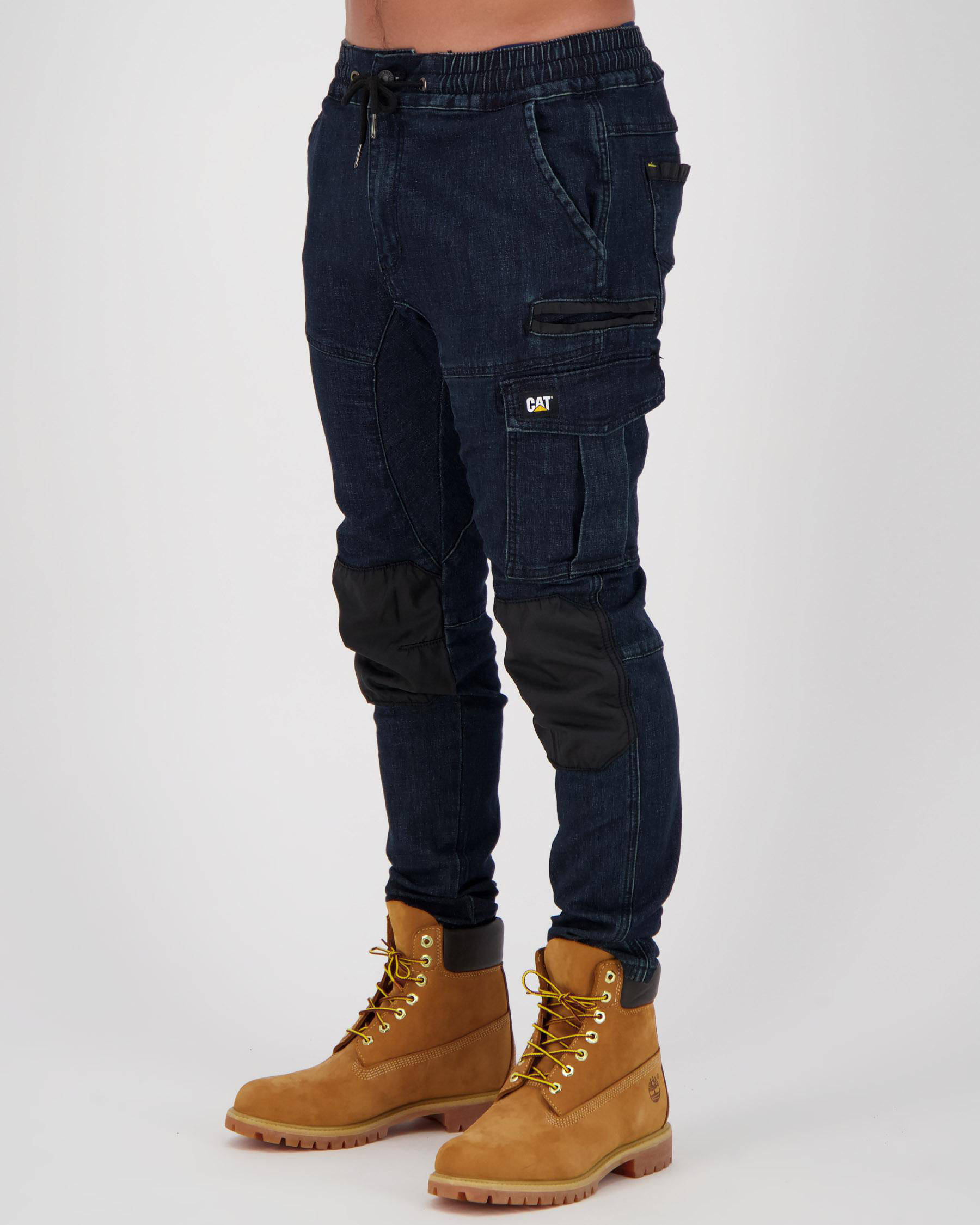 Shop Cat Dynamic Denim Pants In Light Washed Denim - Fast Shipping ...