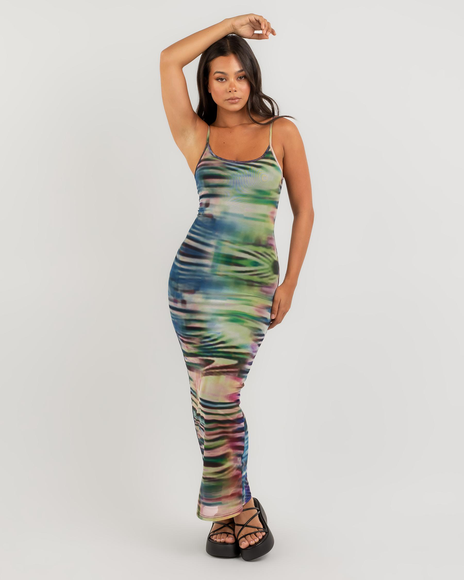Shop Ava And Ever Vance Maxi Dress In Rainbow - Fast Shipping & Easy ...