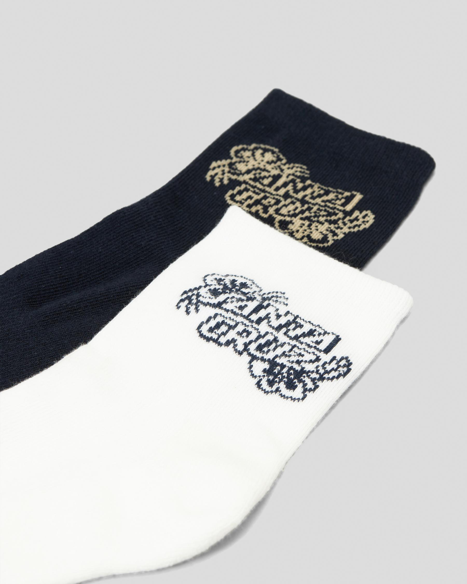 Shop Santa Cruz Poppy Stack Strip Sock 2 Pack In Multi - Fast Shipping ...