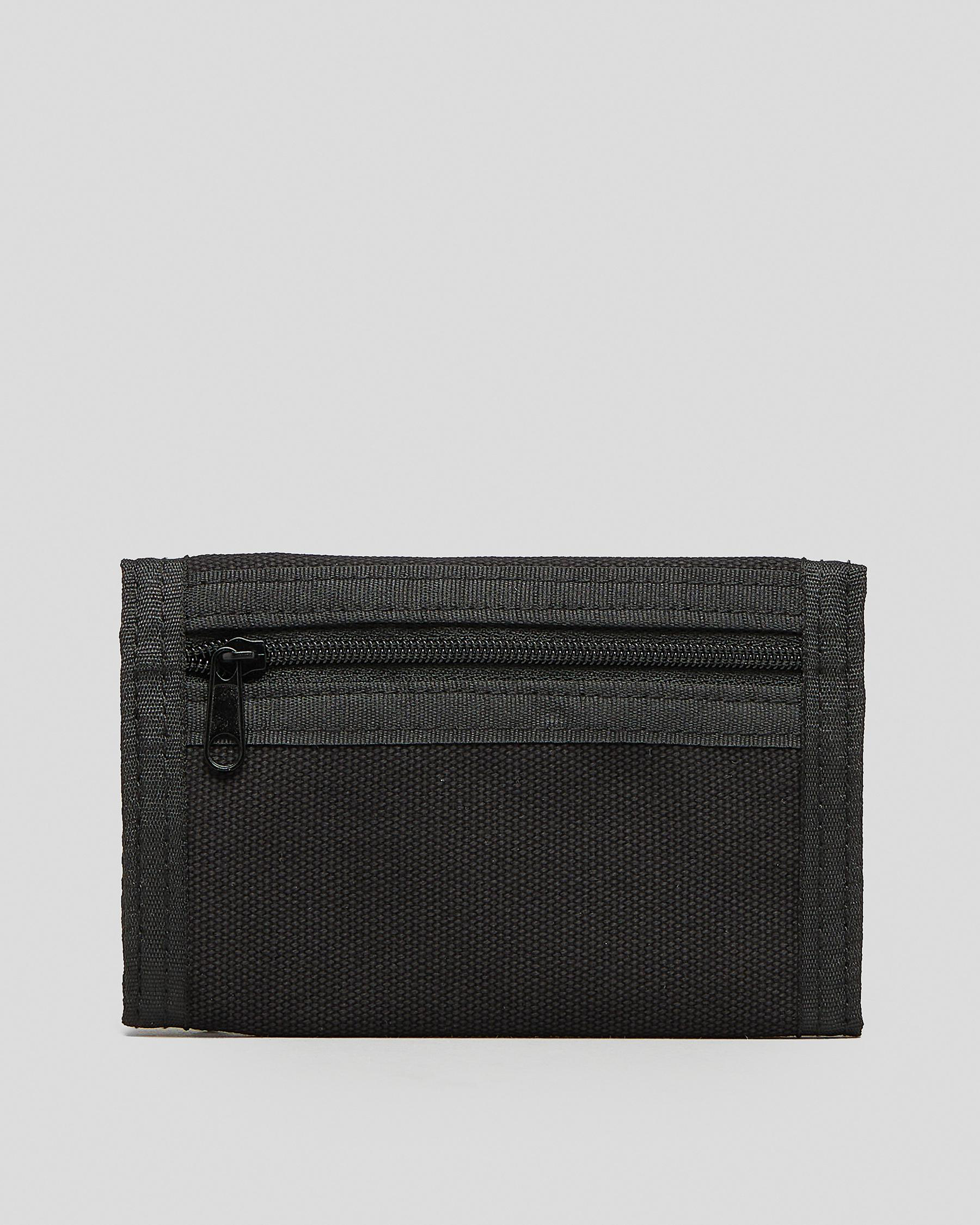 Shop Rusty Comp Wash Tri-Fold Wallet In Black - Fast Shipping & Easy ...