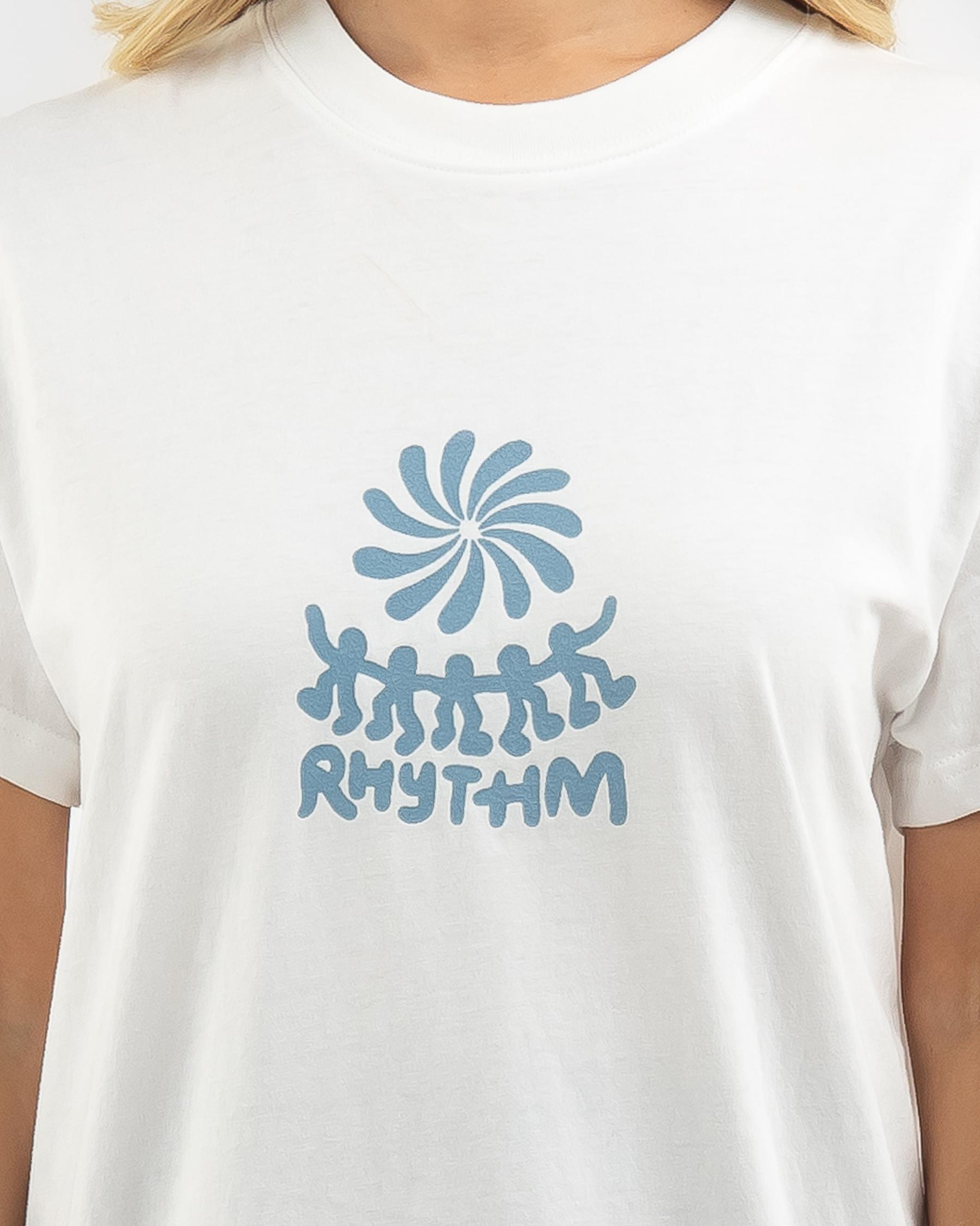 Shop Rhythm Pacific Band T-Shirt In White - Fast Shipping & Easy ...