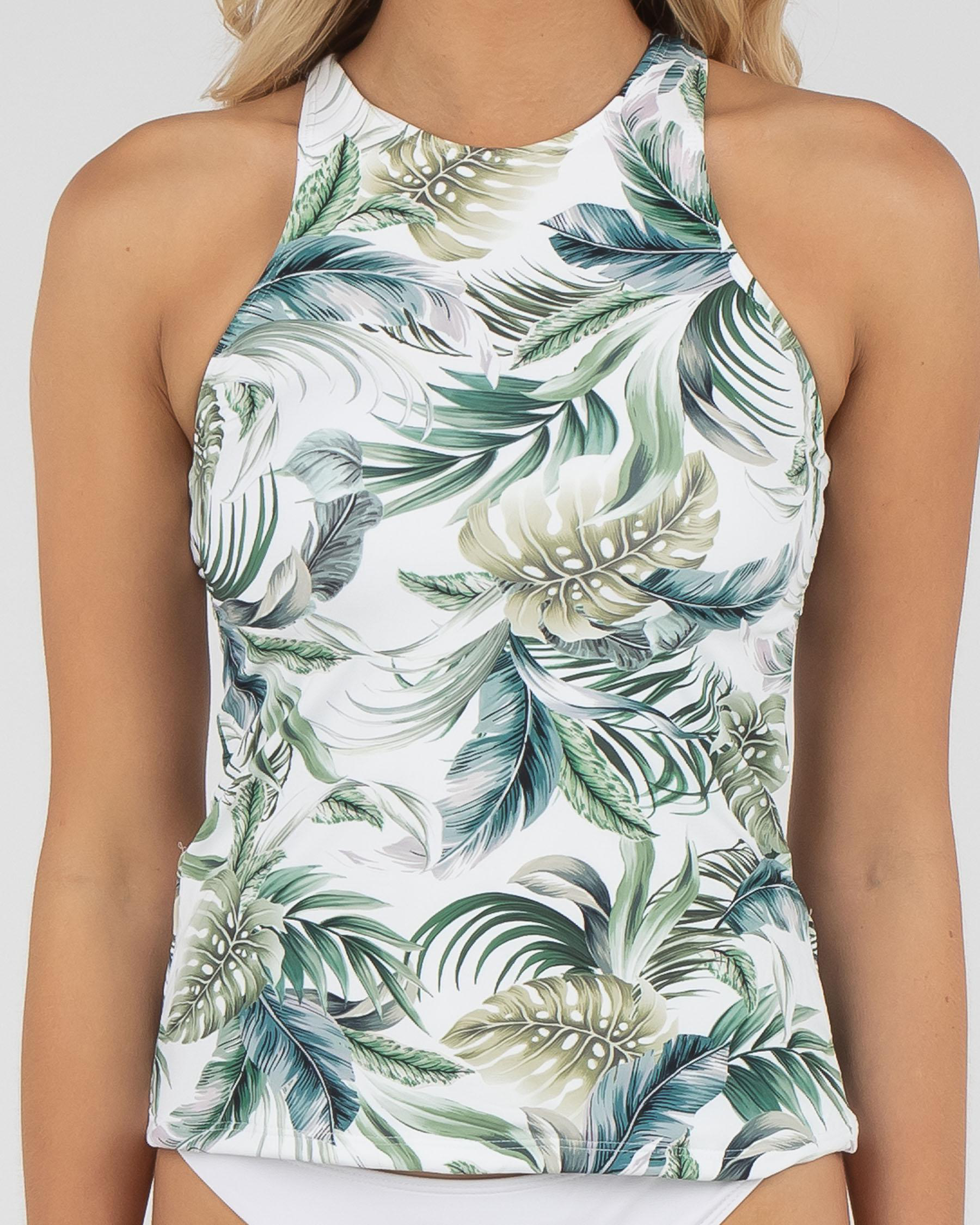 Shop Kaiami Havana Tankini Top In White / Multi - Fast Shipping & Easy ...