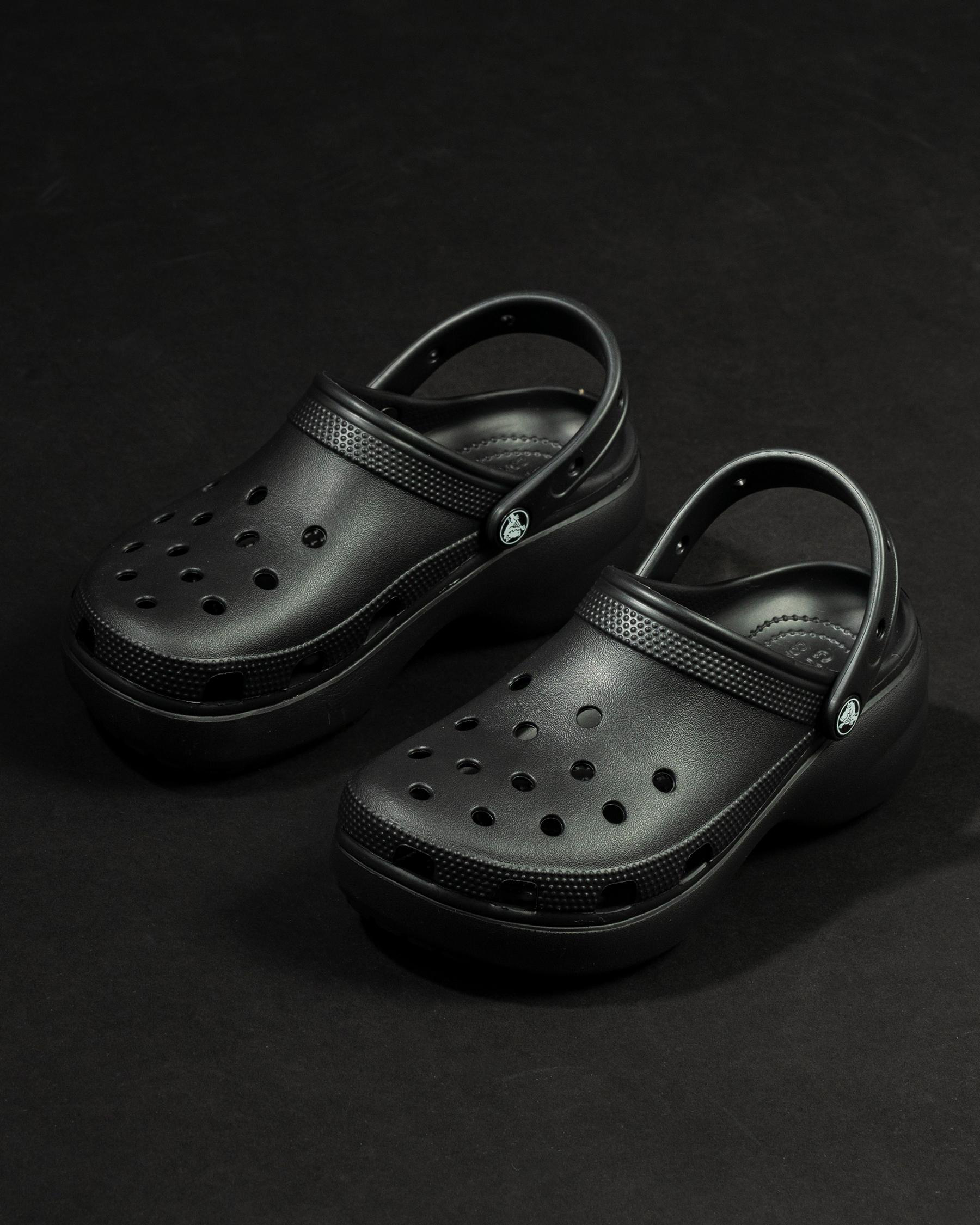 Crocs Classic Platform Clogs In Black - Fast Shipping & Easy Returns ...