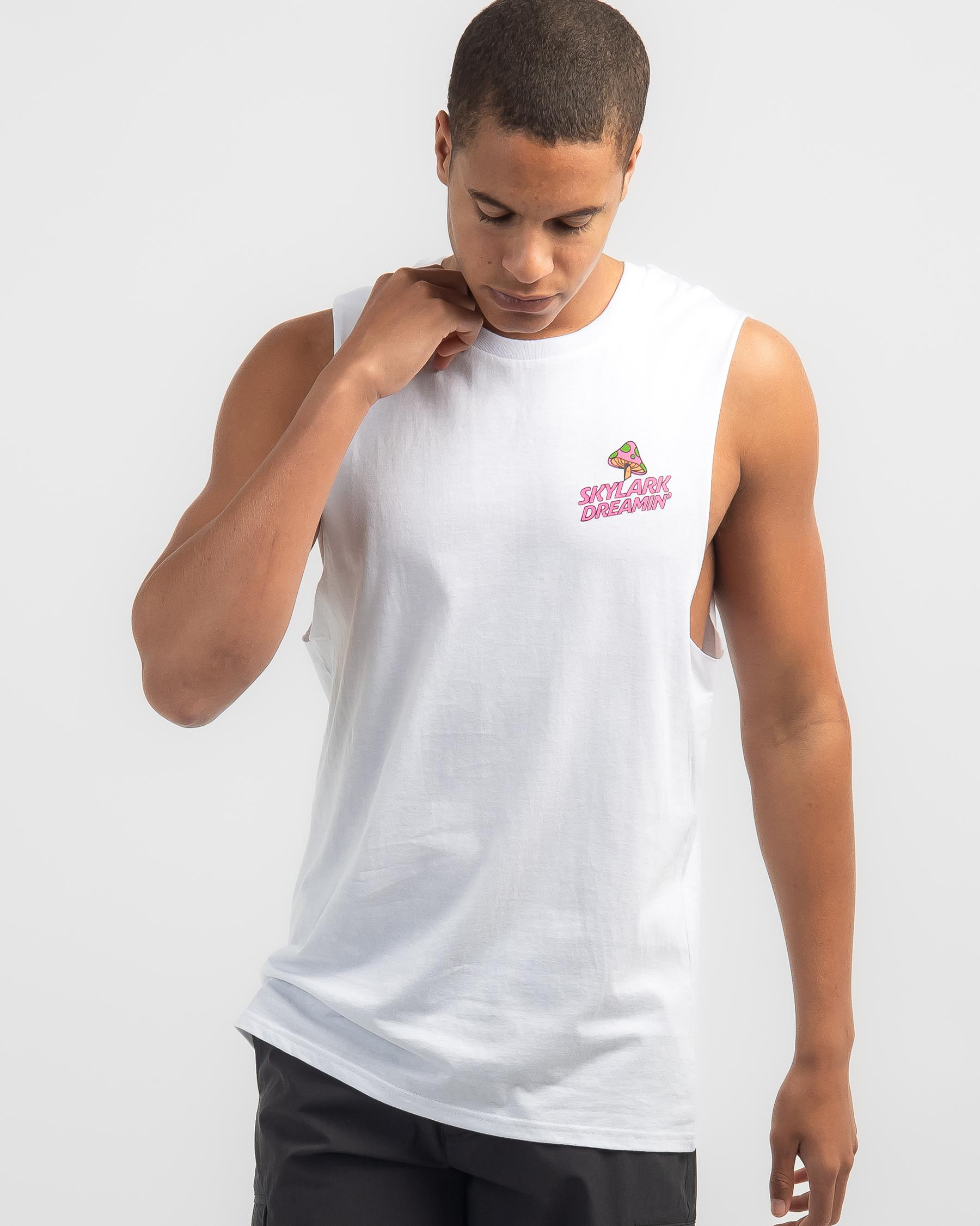 Shop Skylark Dreaming Muscle Tank In White - Fast Shipping & Easy ...