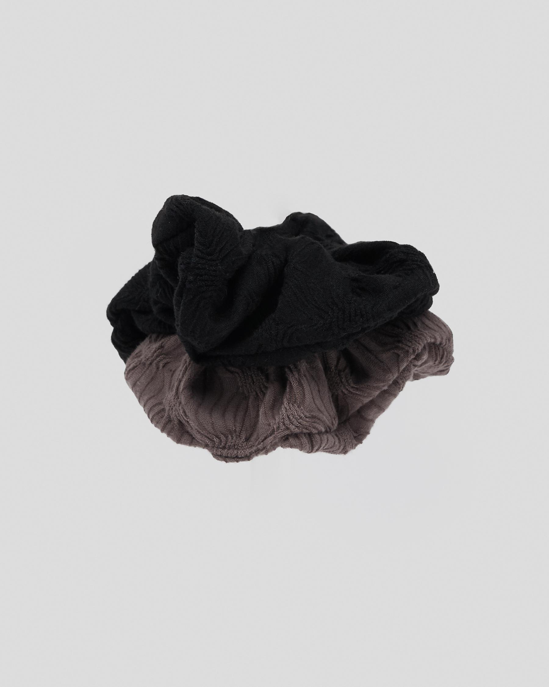 Shop Karyn In LA Colorado Large Scrunchie Pack In Mushroom/black - Fast ...