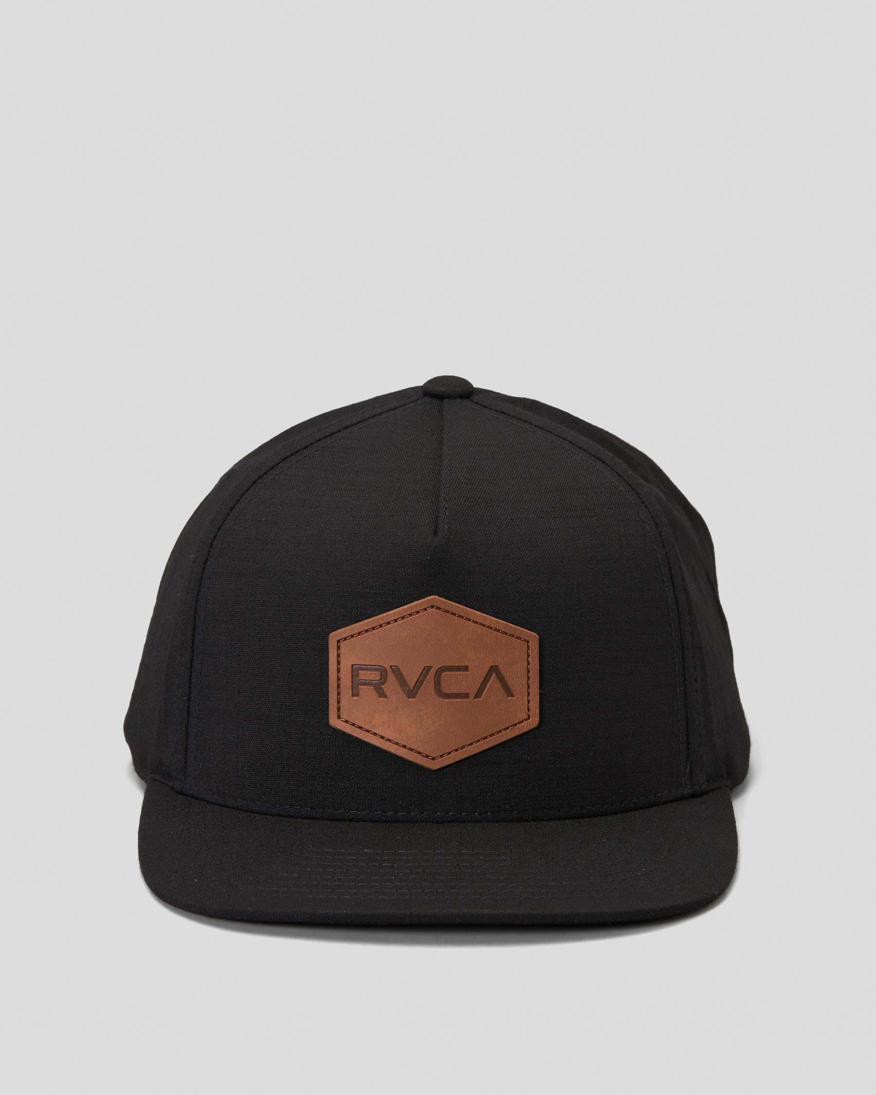 Shop RVCA Commonwealth Deluxe Snapback Cap In Black - Fast Shipping ...