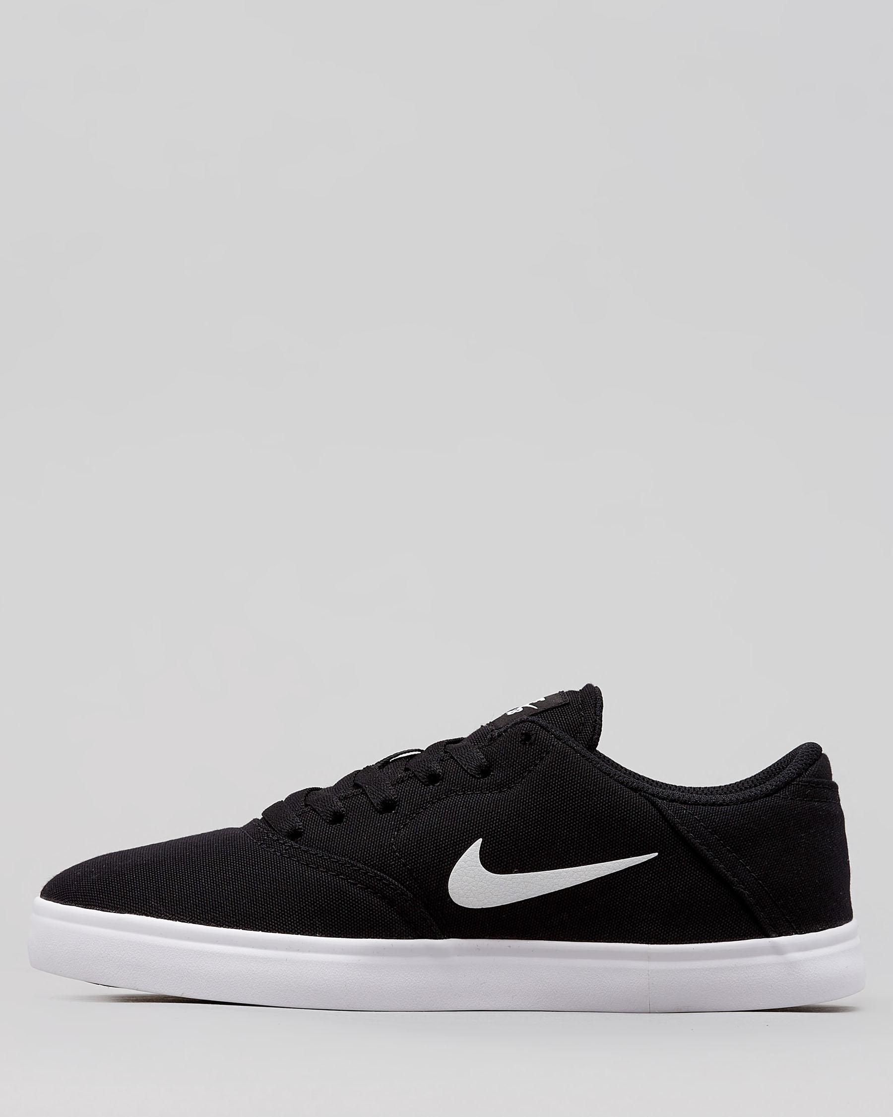 Shop Nike Boys' Check Shoes In Black/white - Fast Shipping & Easy ...