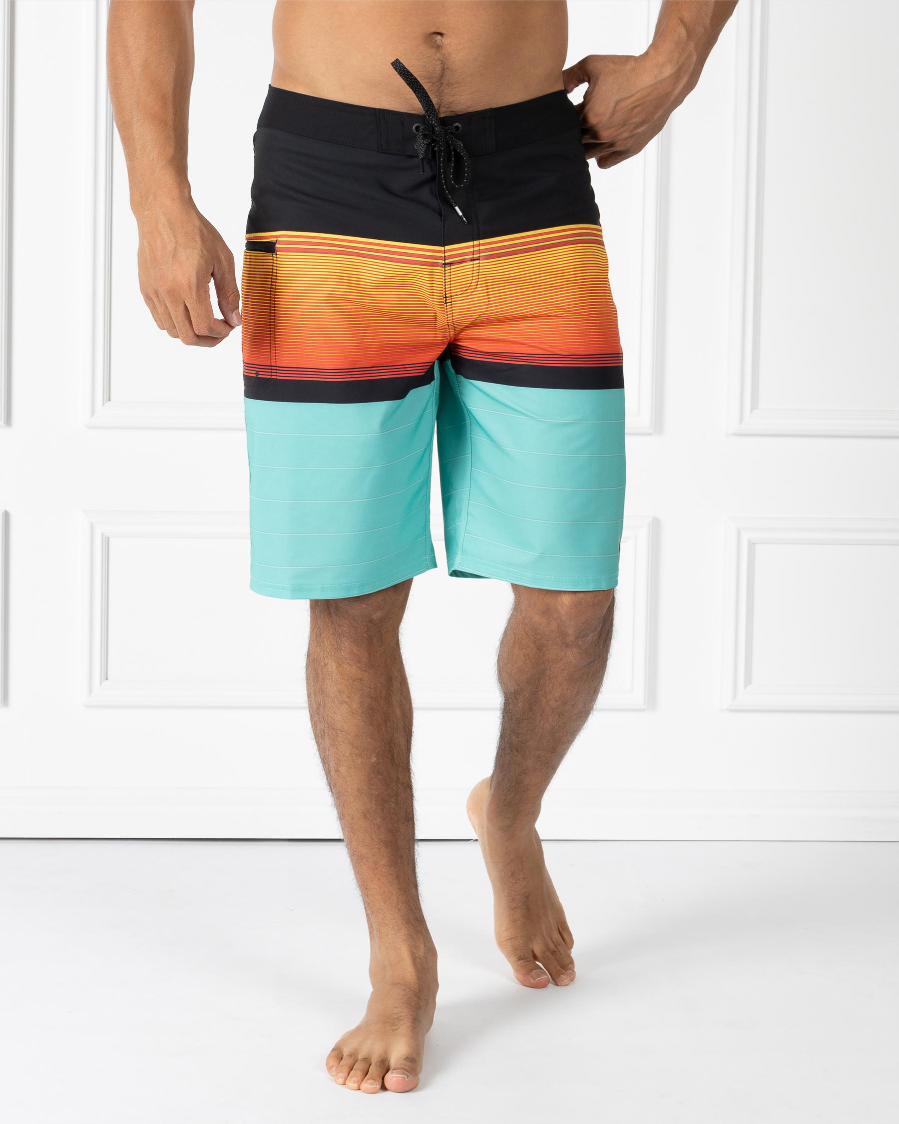 Shop Rip Curl Mirage Daybreaker Board Shorts In Black/red - Fast ...