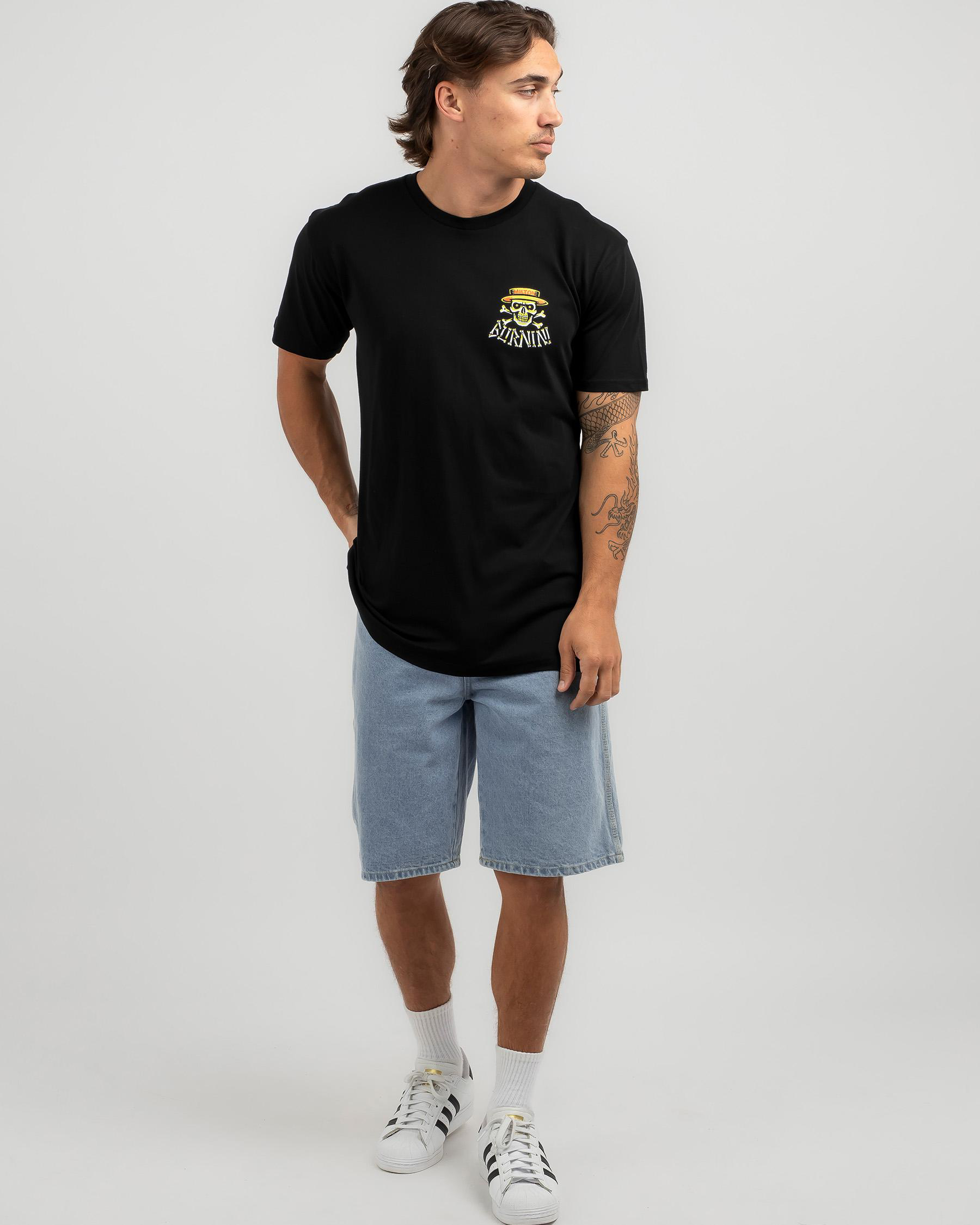 Shop Milton Mango Burnin' T-Shirt In Black - Fast Shipping & Easy ...