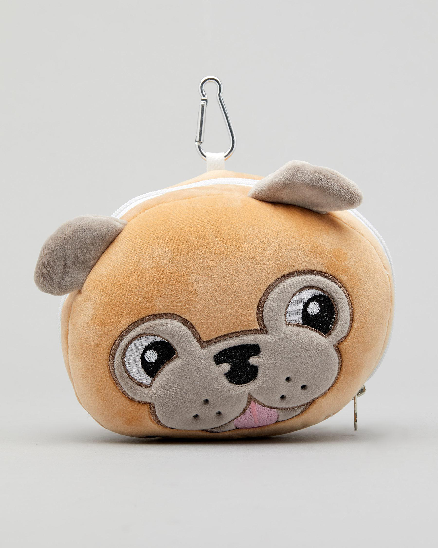 Shop Get It Now Smoosho's Pals Pug Travel Pillow & Eye Mask In Tan ...