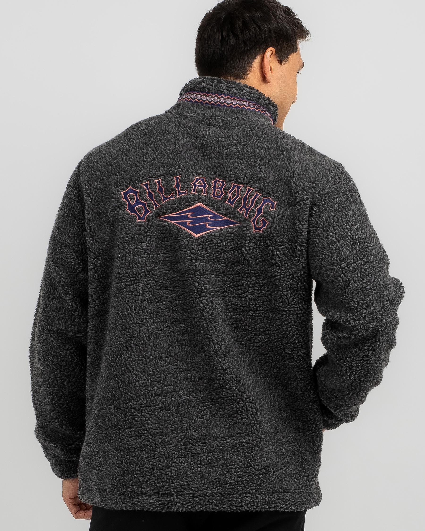 Shop Billabong Boundary Tombstone Sweatshirt In Black Heather - Fast ...