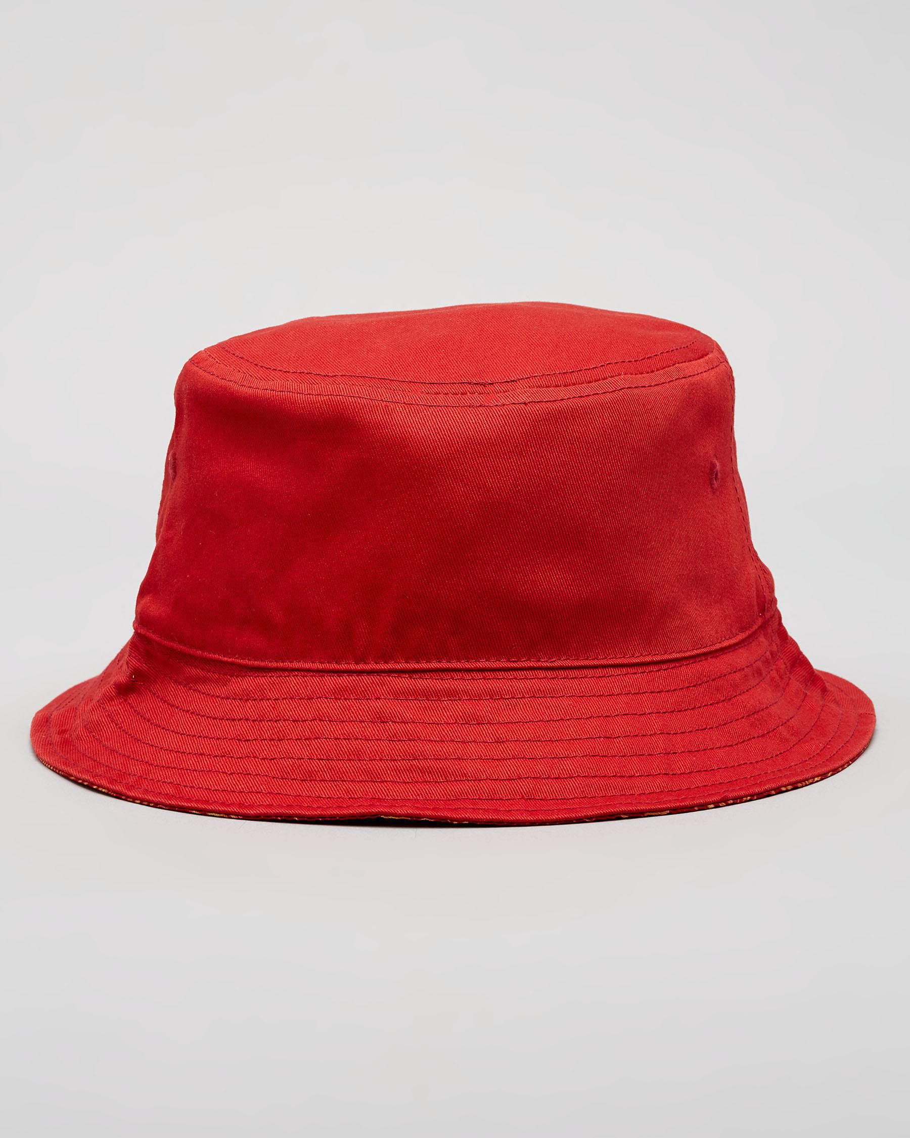 Bush Chook Craywatch Bucket Hat In Red - Fast Shipping & Easy Returns ...