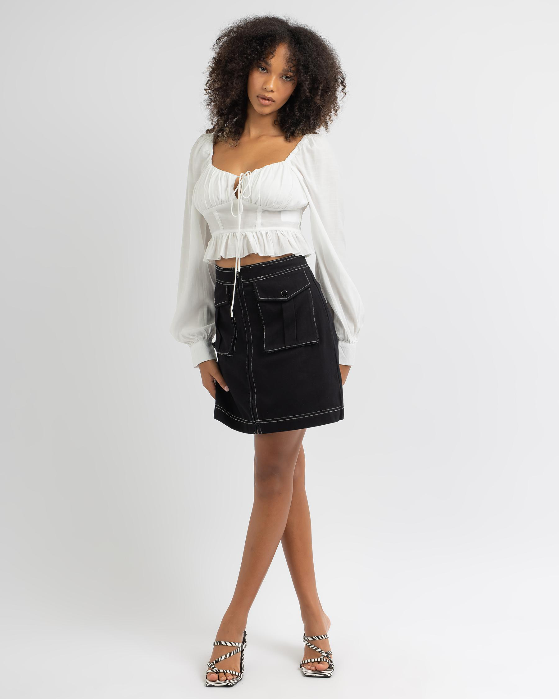 Shop Pink Diamond Chasing Love Top In White - Fast Shipping & Easy ...