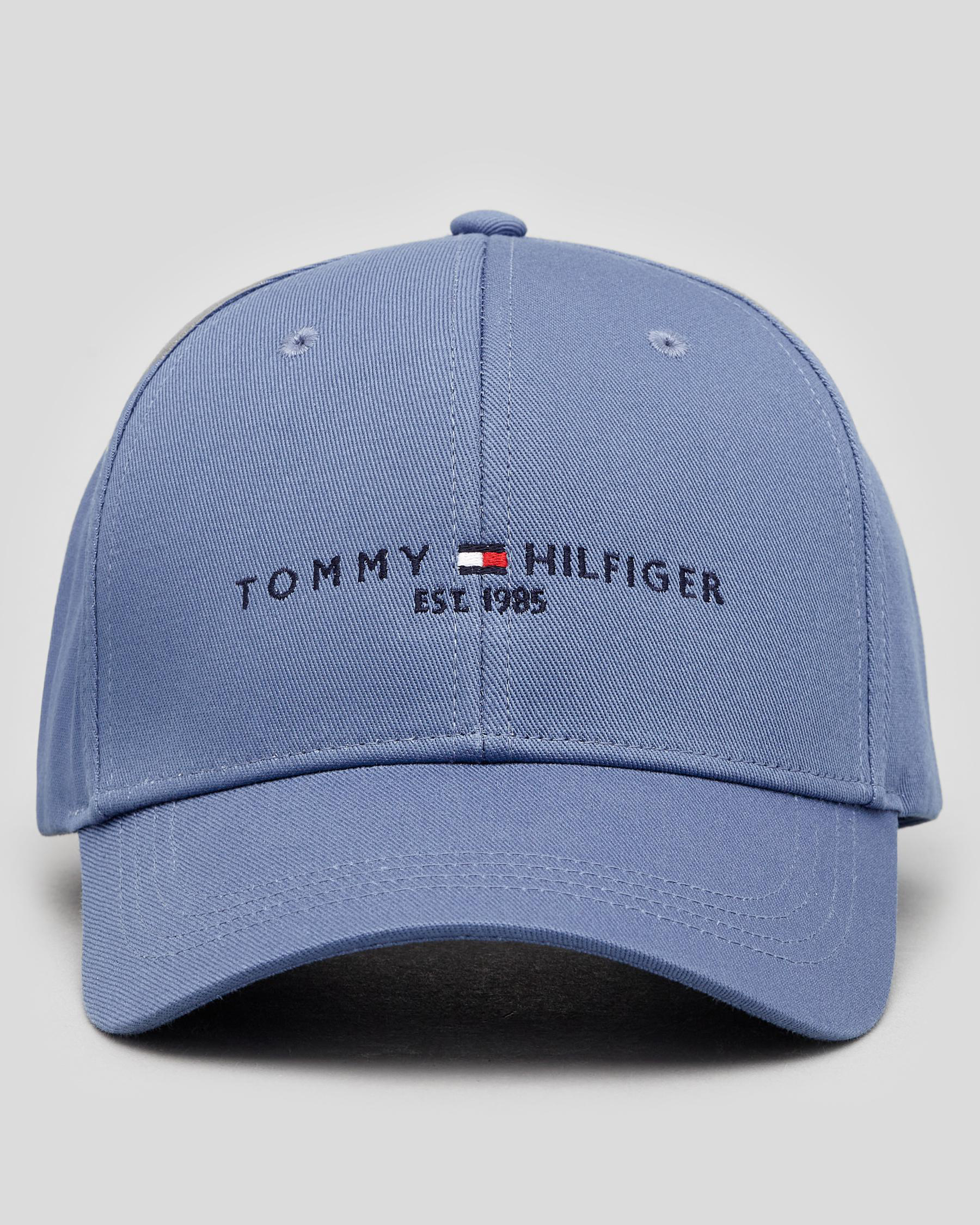 Shop Tommy Hilfiger Established Cap In Colorado Indigo - Fast Shipping ...