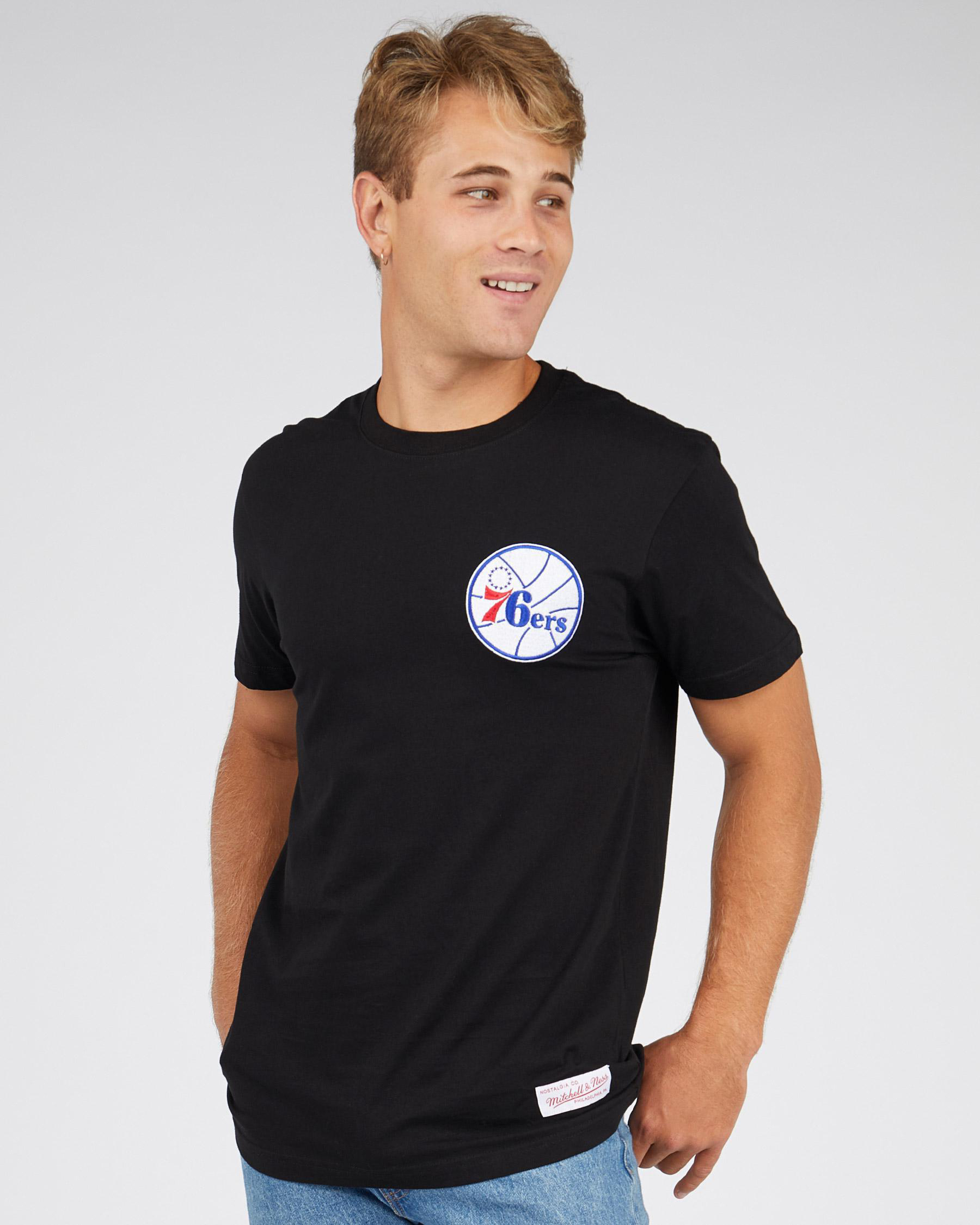 Shop Majestic Left Hit T-Shirt In Black - Fast Shipping & Easy Returns ...